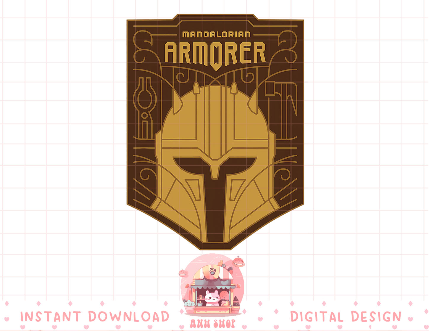 Star Wars The Mandalorian Armorer Bounty Hunter Badge png | Inspire Uplift