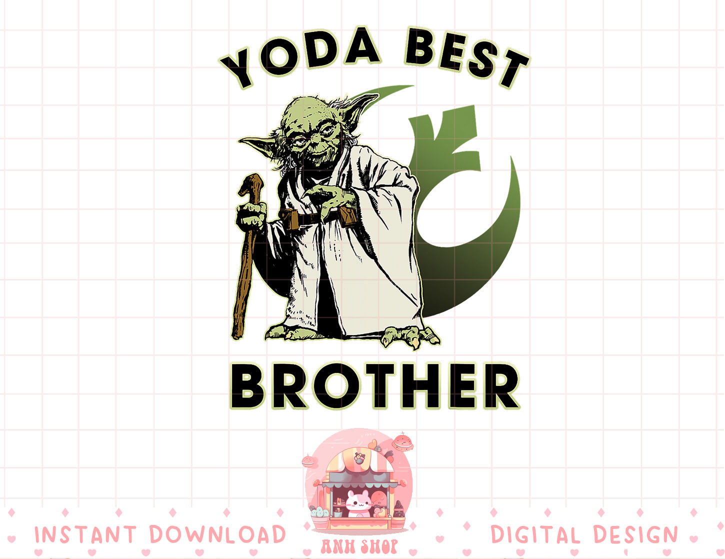 Star Wars Yoda Best Brother Rebel Logo png - Inspire Uplift