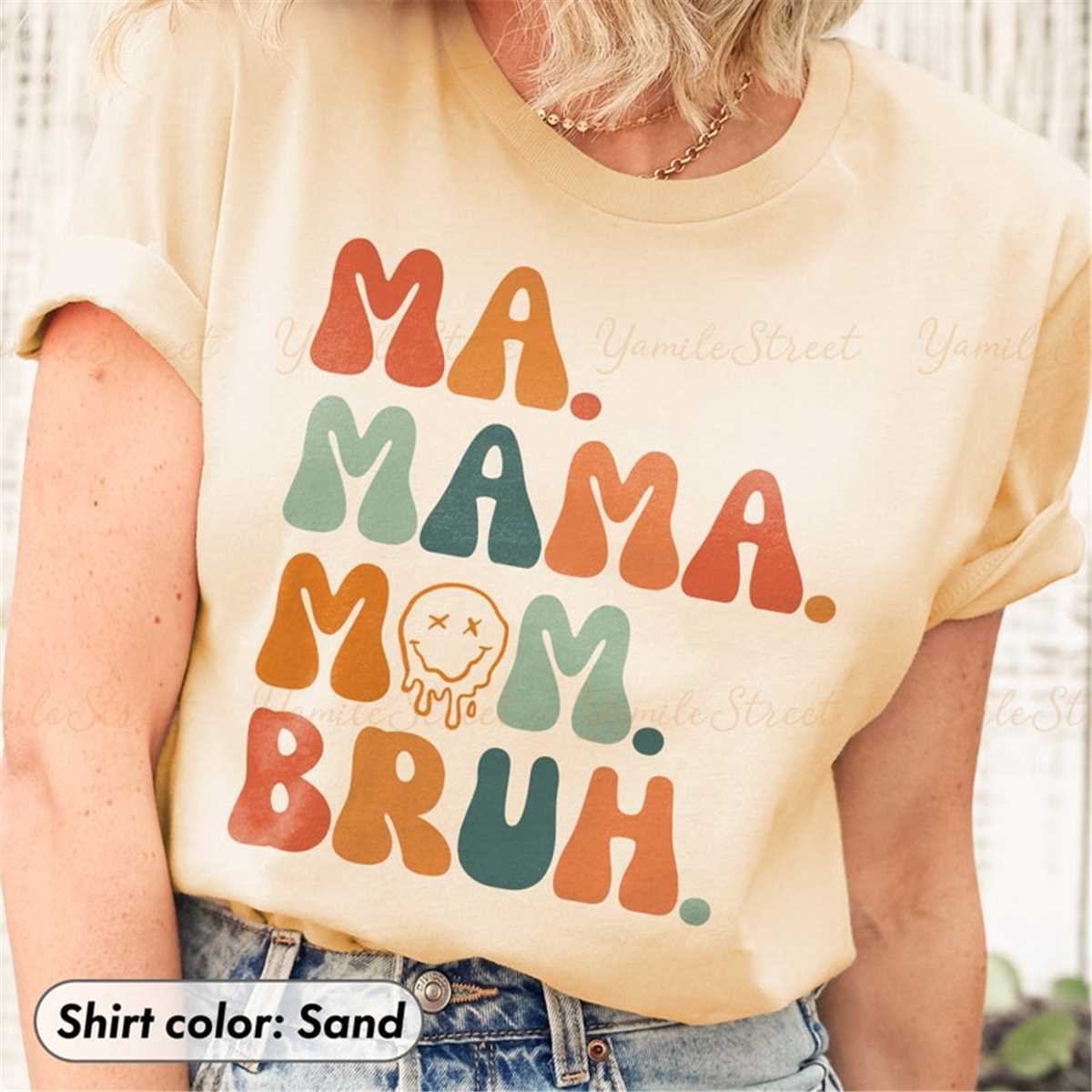 Ma Mama Mom Bruh Shirt Mom Life Tee Birthday Gift For Mama M | Inspire ...