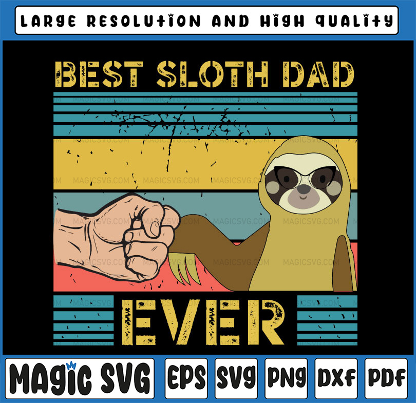 Mens Dad Sloth Slow Motion Animals Sleepy Sloth Lover Father | Inspire ...