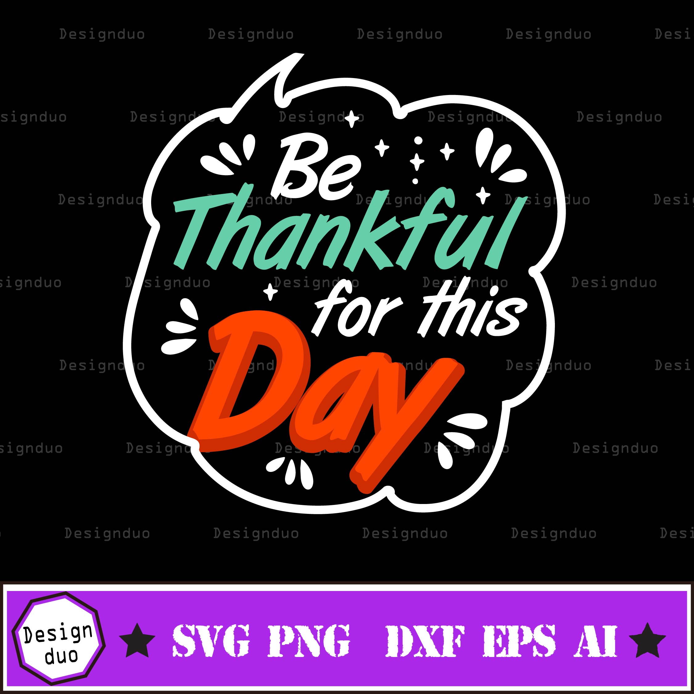Be Thankful For This Day Svg, Thankful, Garland Svg, Dxf, Pn | Inspire ...