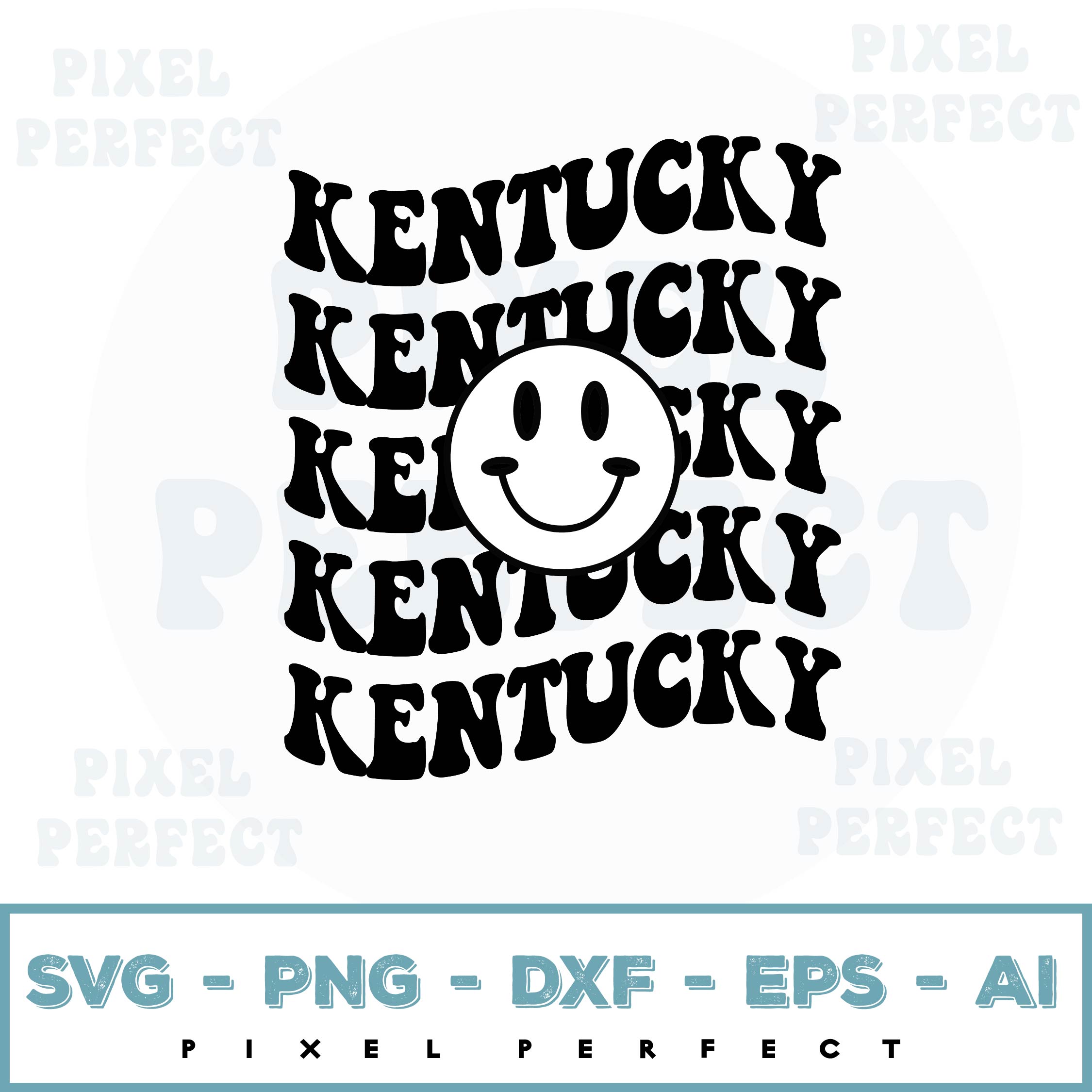 Kentucky Smiley svg, Smiley svg, Smiley Face png, Retro Smil - Inspire ...