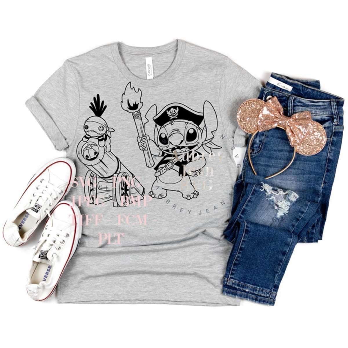 Pirate Stitch Scrump Design *SVG PNG Sublimation Cricut Silh - Inspire ...