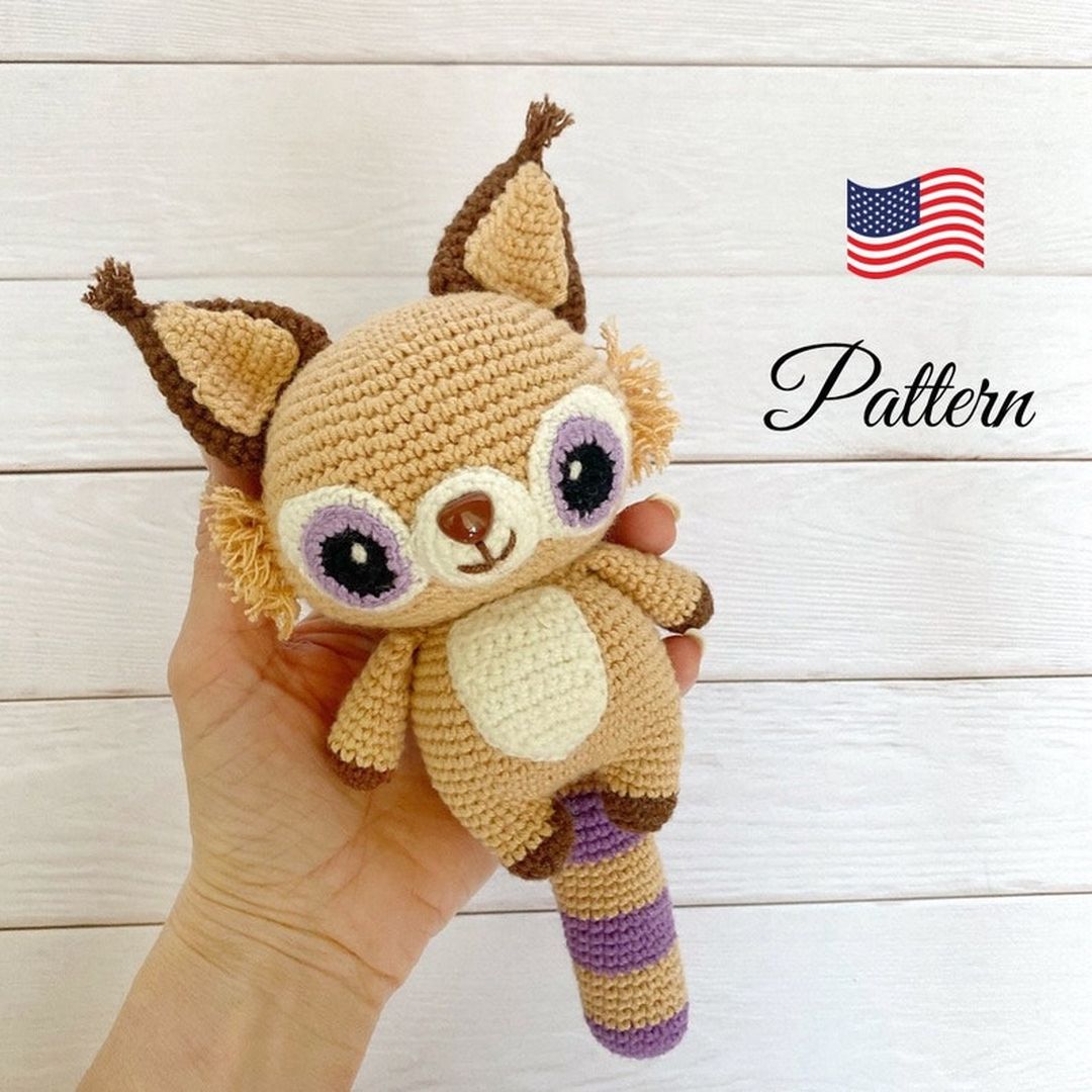 Crochet pattern lynx toy. Crochet amigurumi animals. DIGITAL | Inspire ...