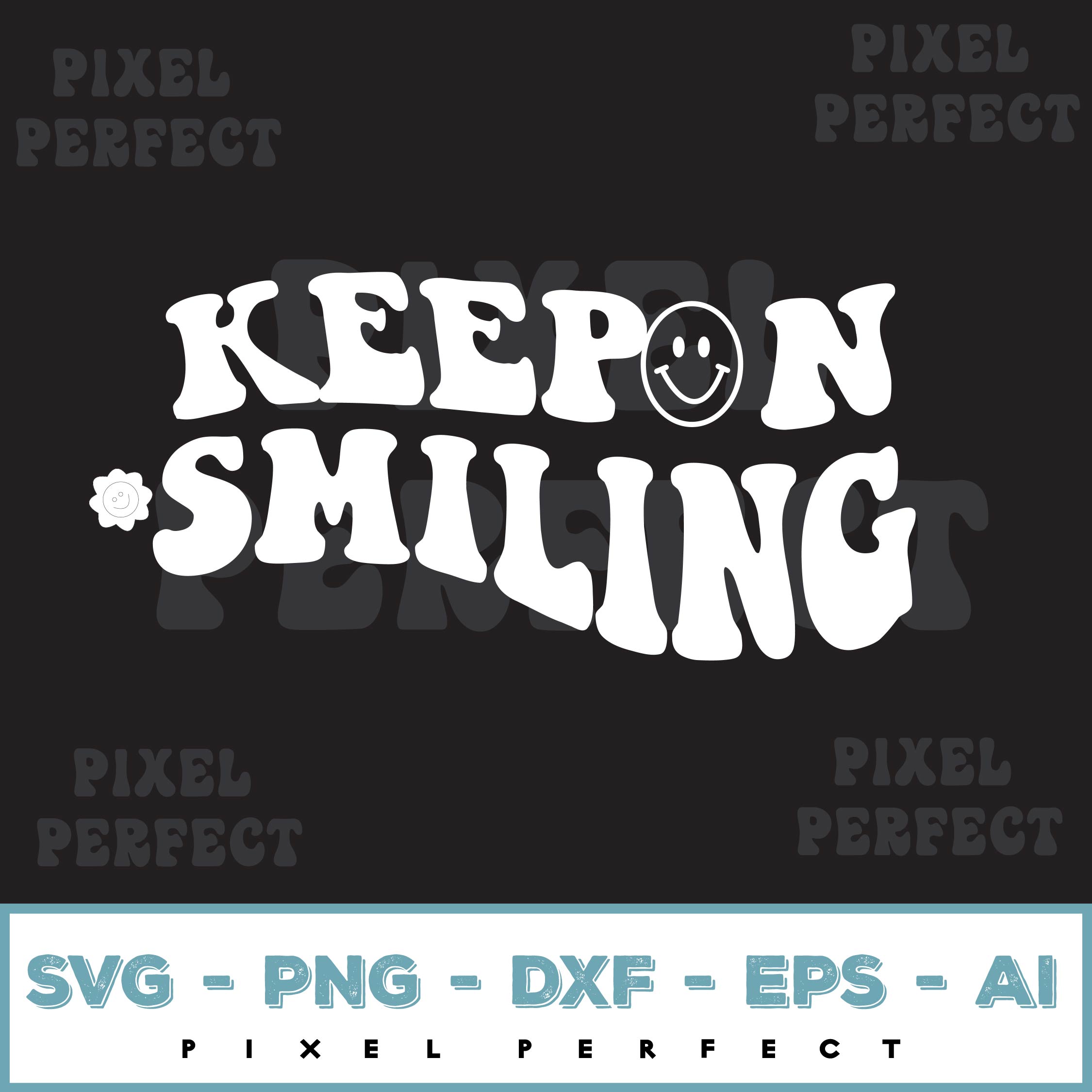 Keep On Smiling Svg, Comfort Colors Svg, Trendy Oversized Vi | Inspire ...