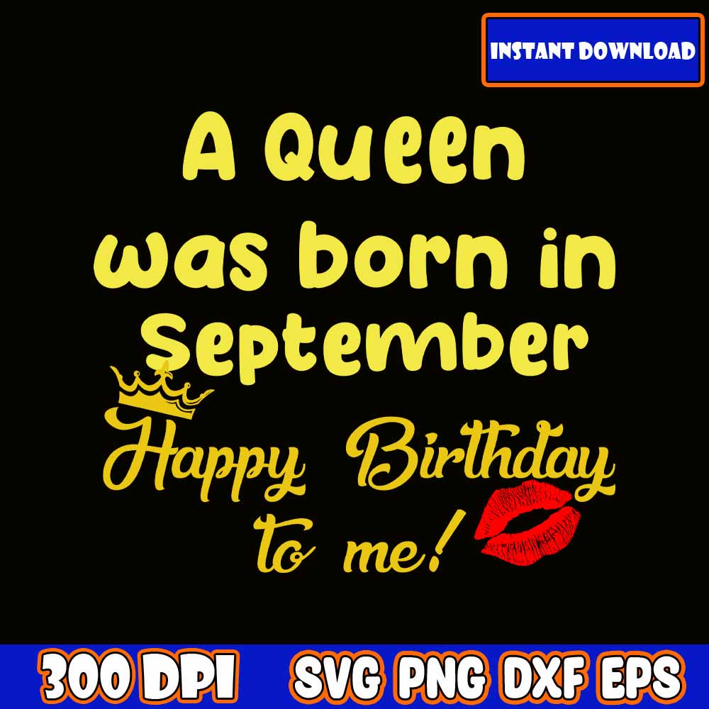 A Queen, September girl svg, May birthday svg, This Queen wa - Inspire ...