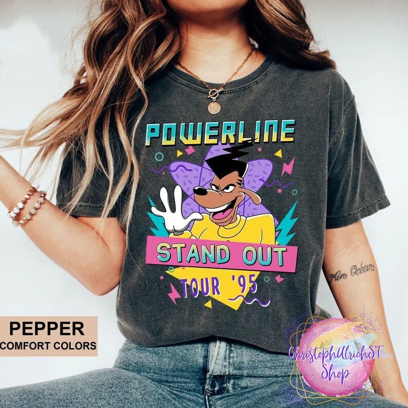 Comfort Colors Powerline Stand Out World Tour Shirt, Powerli - Inspire ...