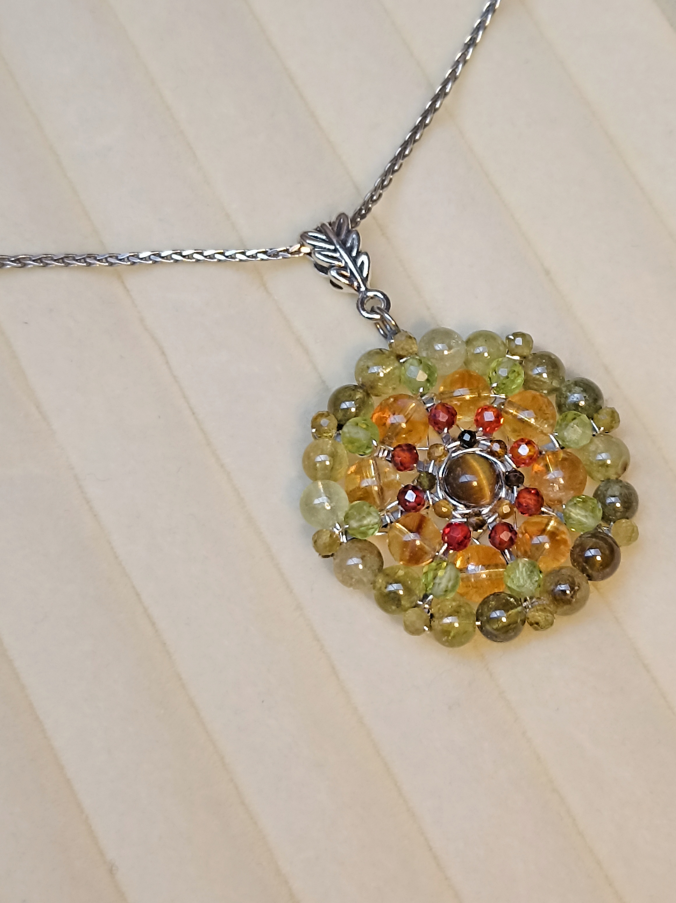 jewelry mandala, luxurious neck pendant made of semiprecious - Inspire ...