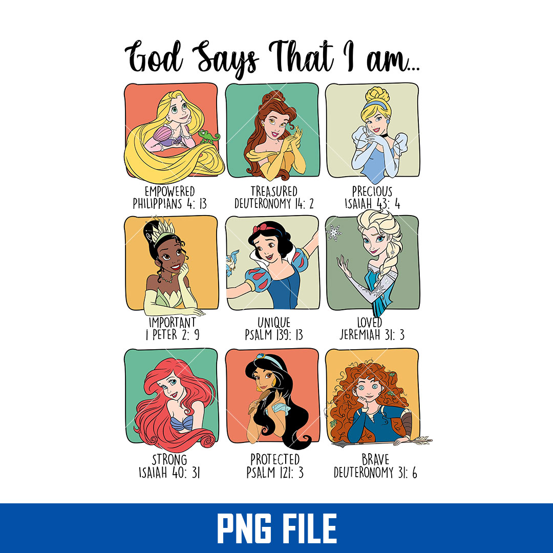 God Says That I Am Princess Png, Disney Princess Png, Disney | Inspire ...