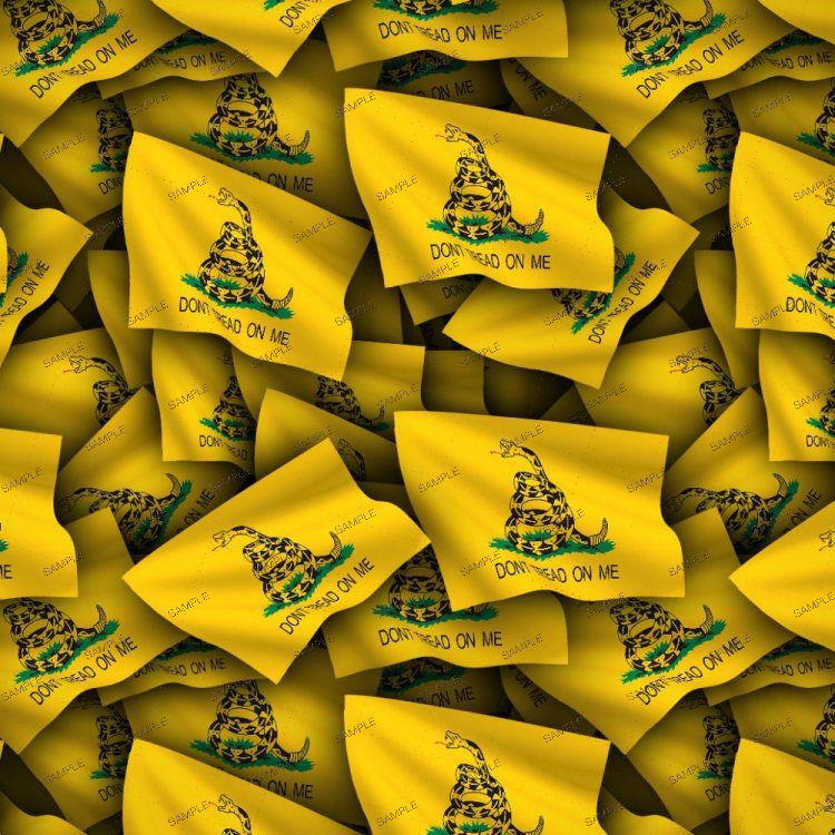 Gadsden Flag Seamless Tileable Repeating Pattern | Inspire Uplift