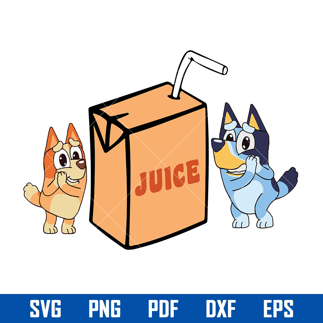 Bluey And Bingo Box Juice Svg, Bluey And Bingo Svg, Png Pdf | Inspire ...
