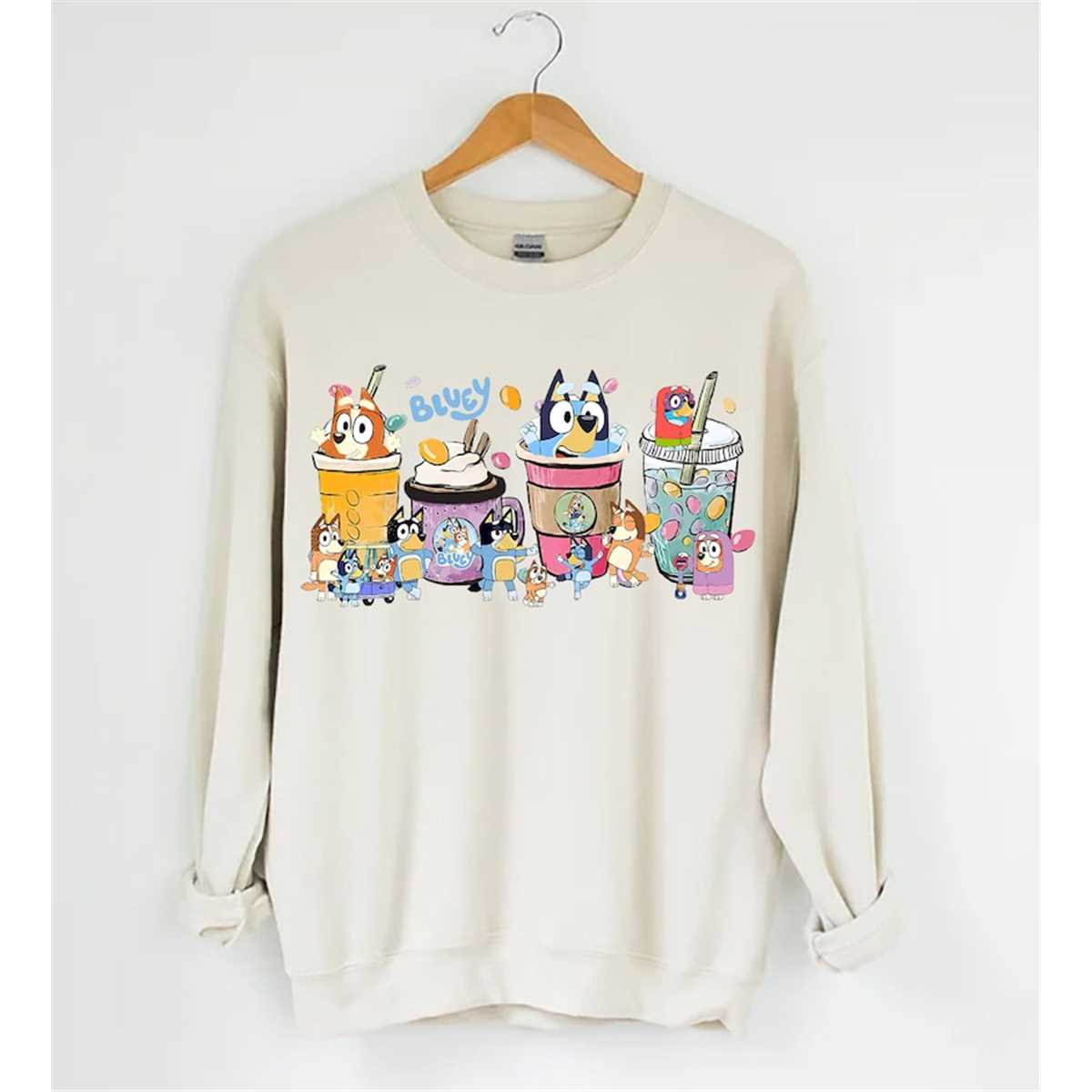 Bluey Coffee Sweatshirt, Bluey Family Shirt, Bluey Birthday - Inspire ...