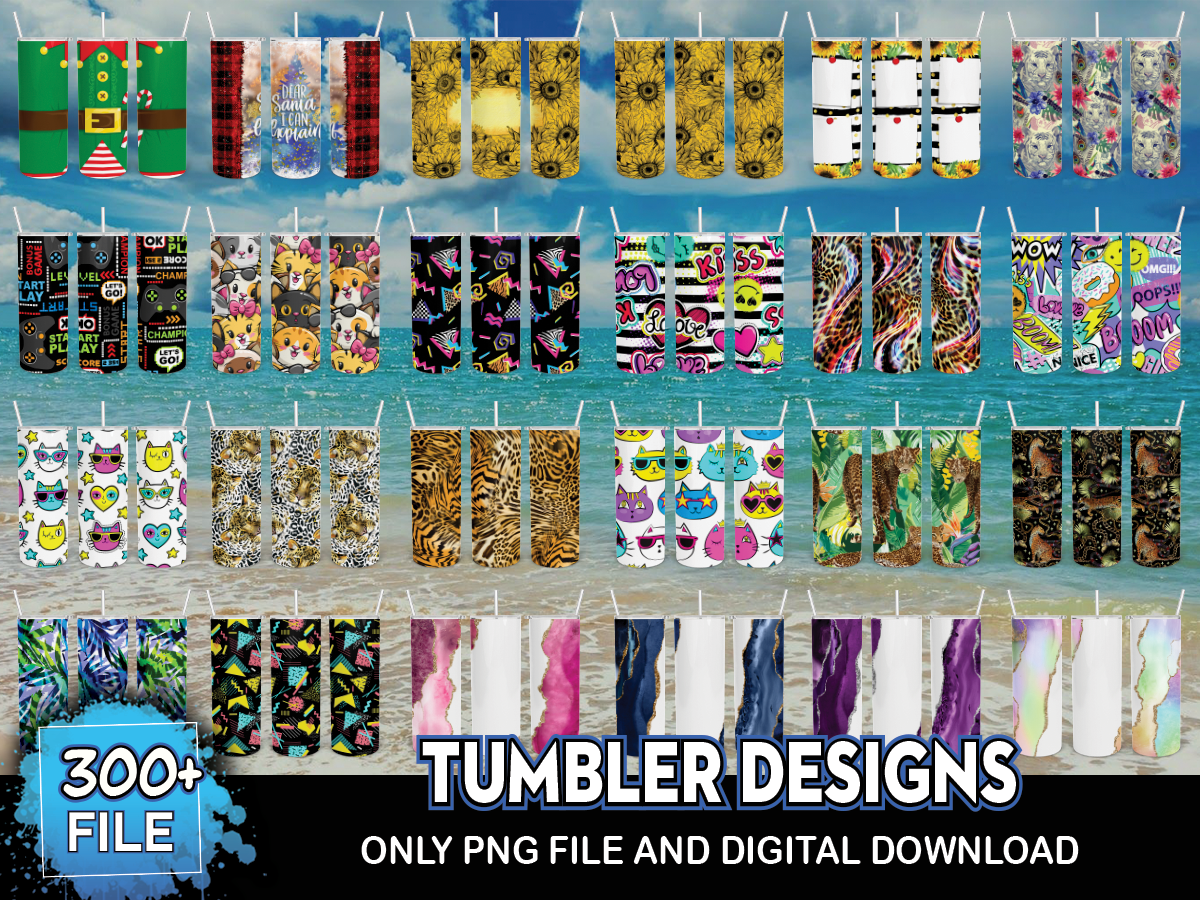 300 Tumbler Designs Bundle Png - Inspire Uplift
