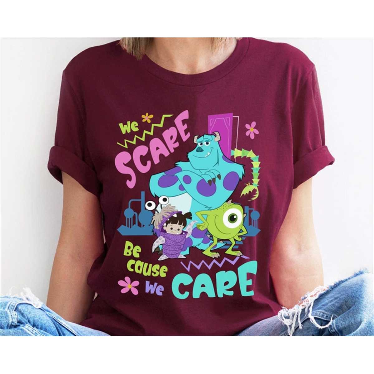 Disney Monsters Inc We Scare Because We Care Shirt / Sulley | Inspire ...
