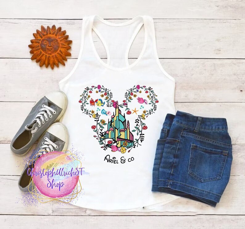 Little Mermaid Tank, Ariel Tank, Ariel Womens Tank, Princess | Inspire ...