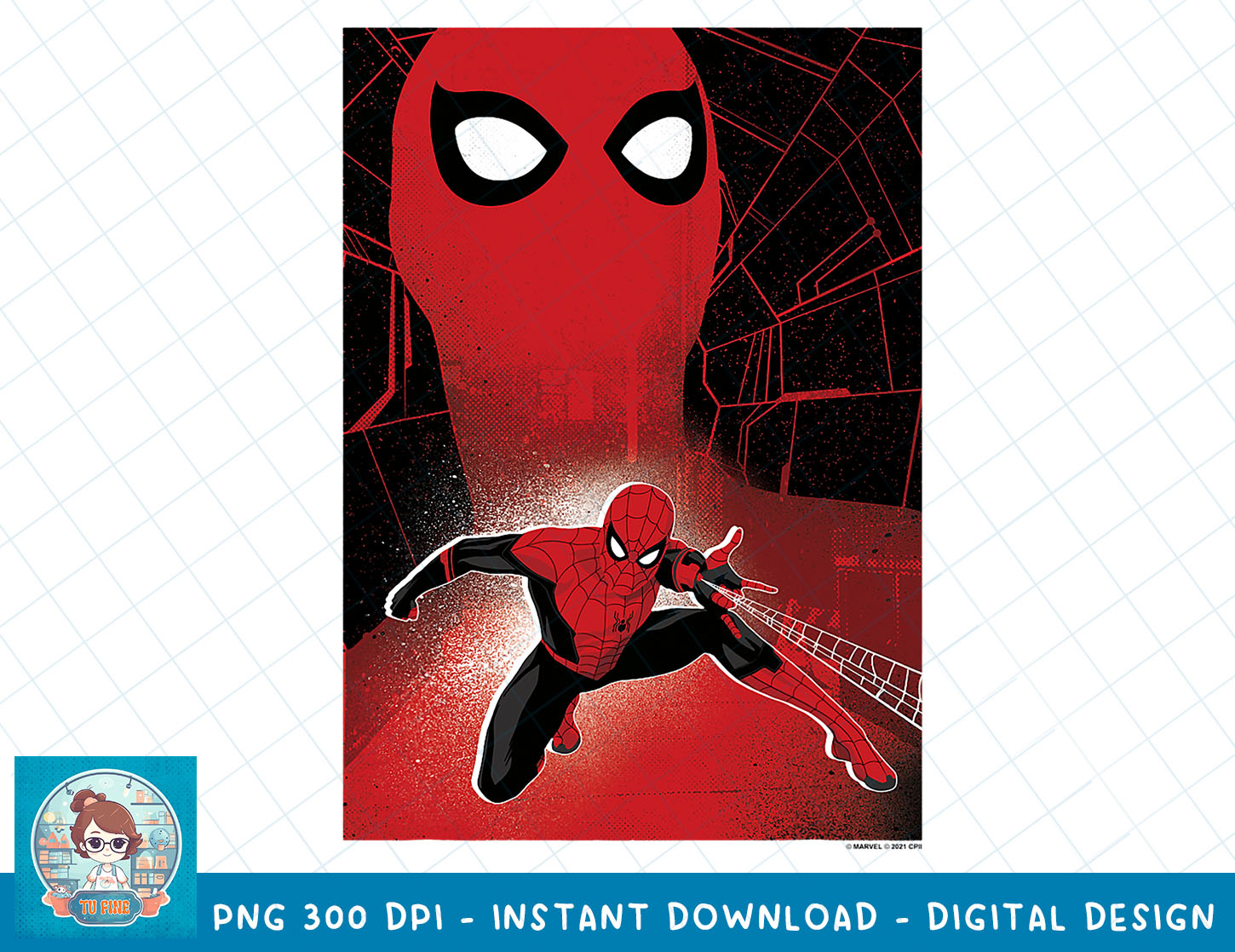 Marvel Spider-Man No Way Home Combat Pose Web Shot T-Shirt c | Inspire Uplift