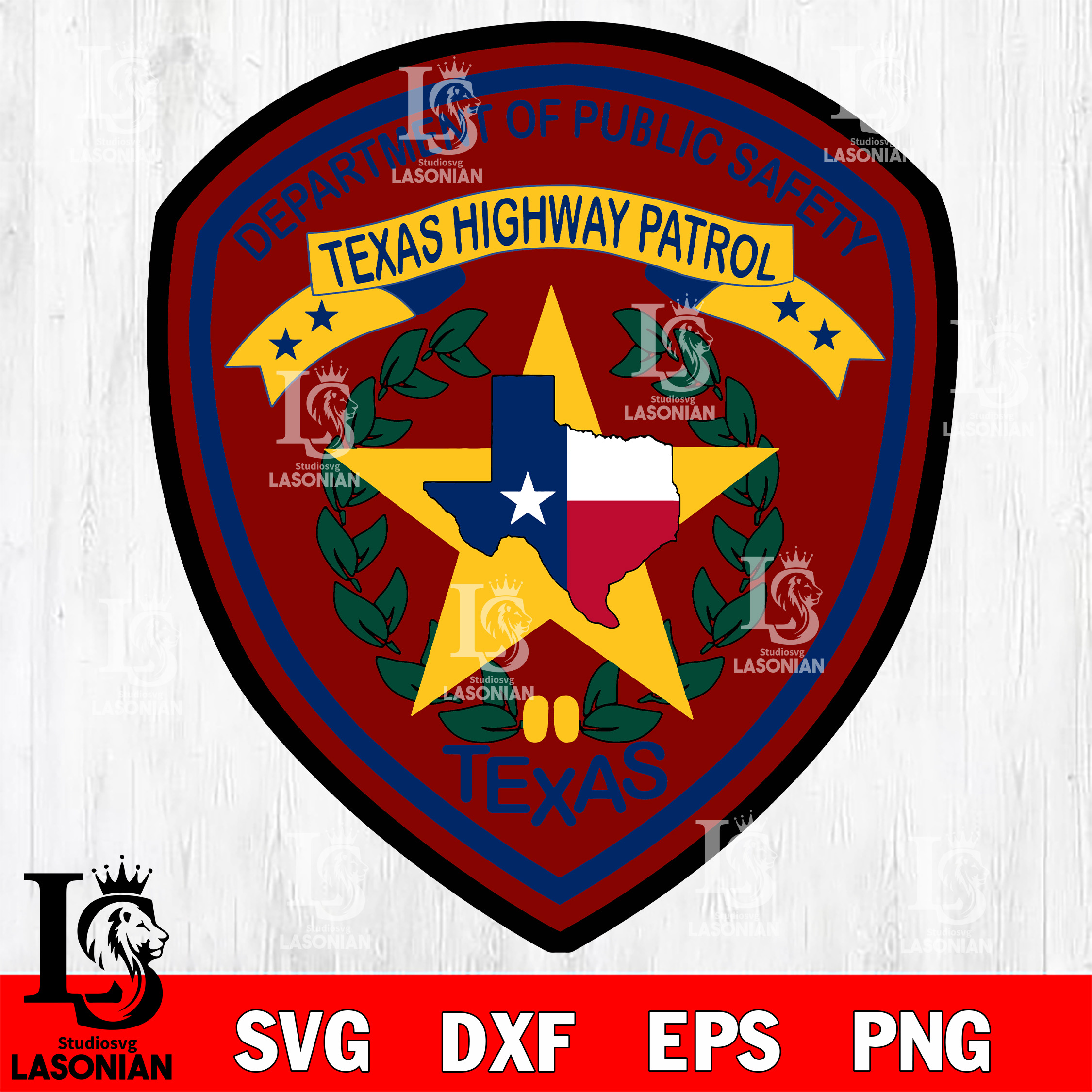 Badge Department of puslic safety texas highway patrol svg , - Inspire ...