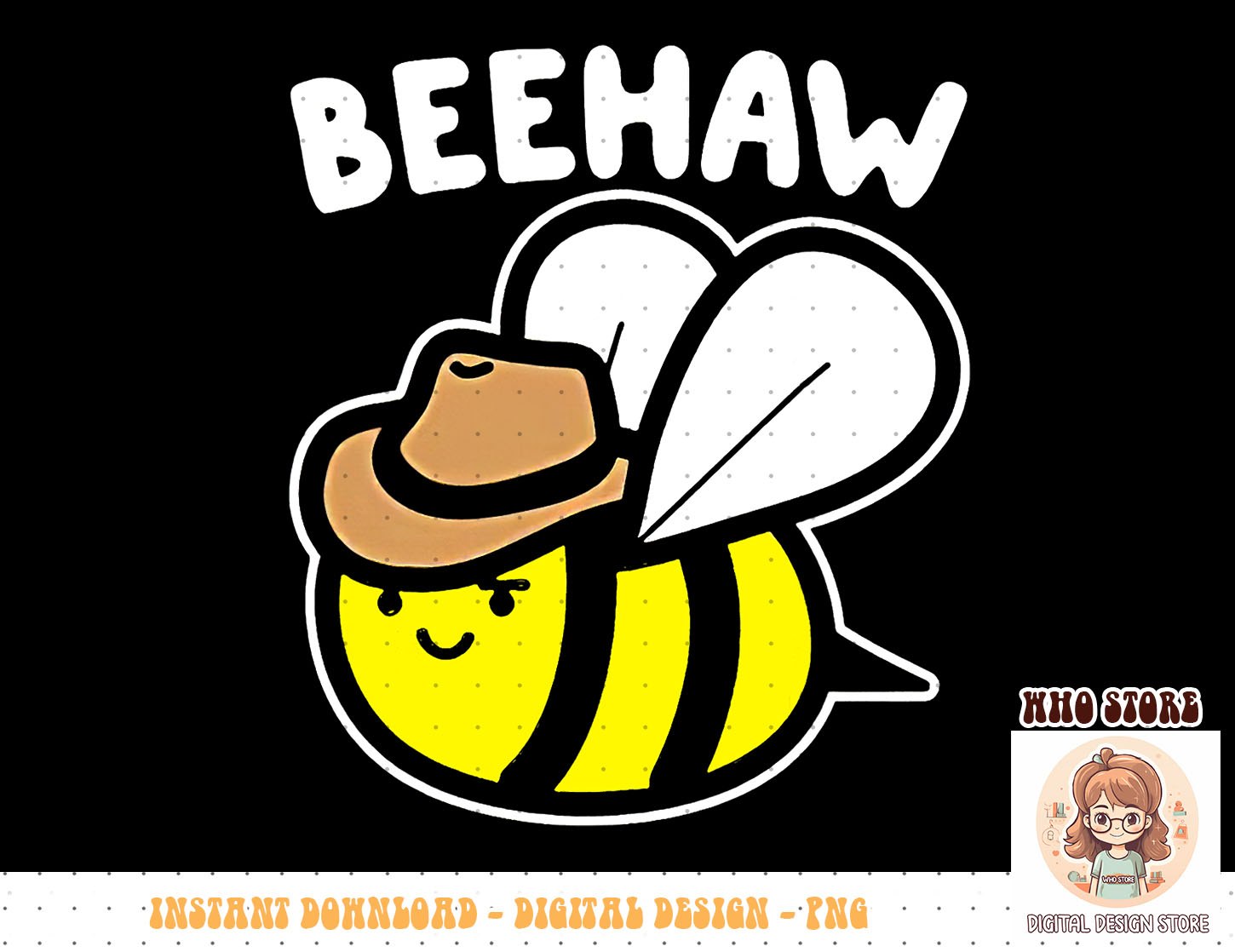 Funny Beehaw Cowboy Bee Lover Western Country Cowgirl png | Inspire Uplift