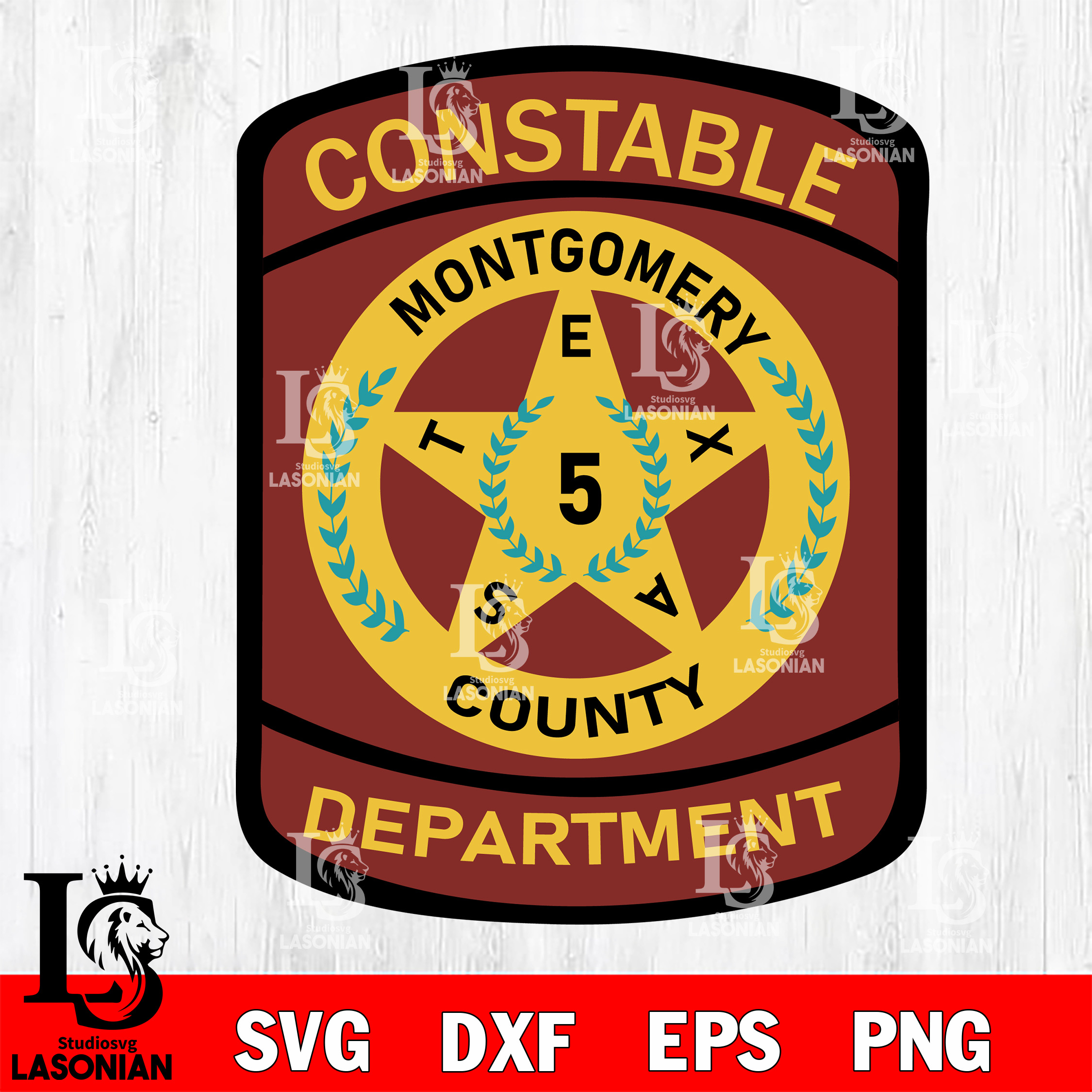 Constable montgomery police department 5 svg , digital downl | Inspire ...