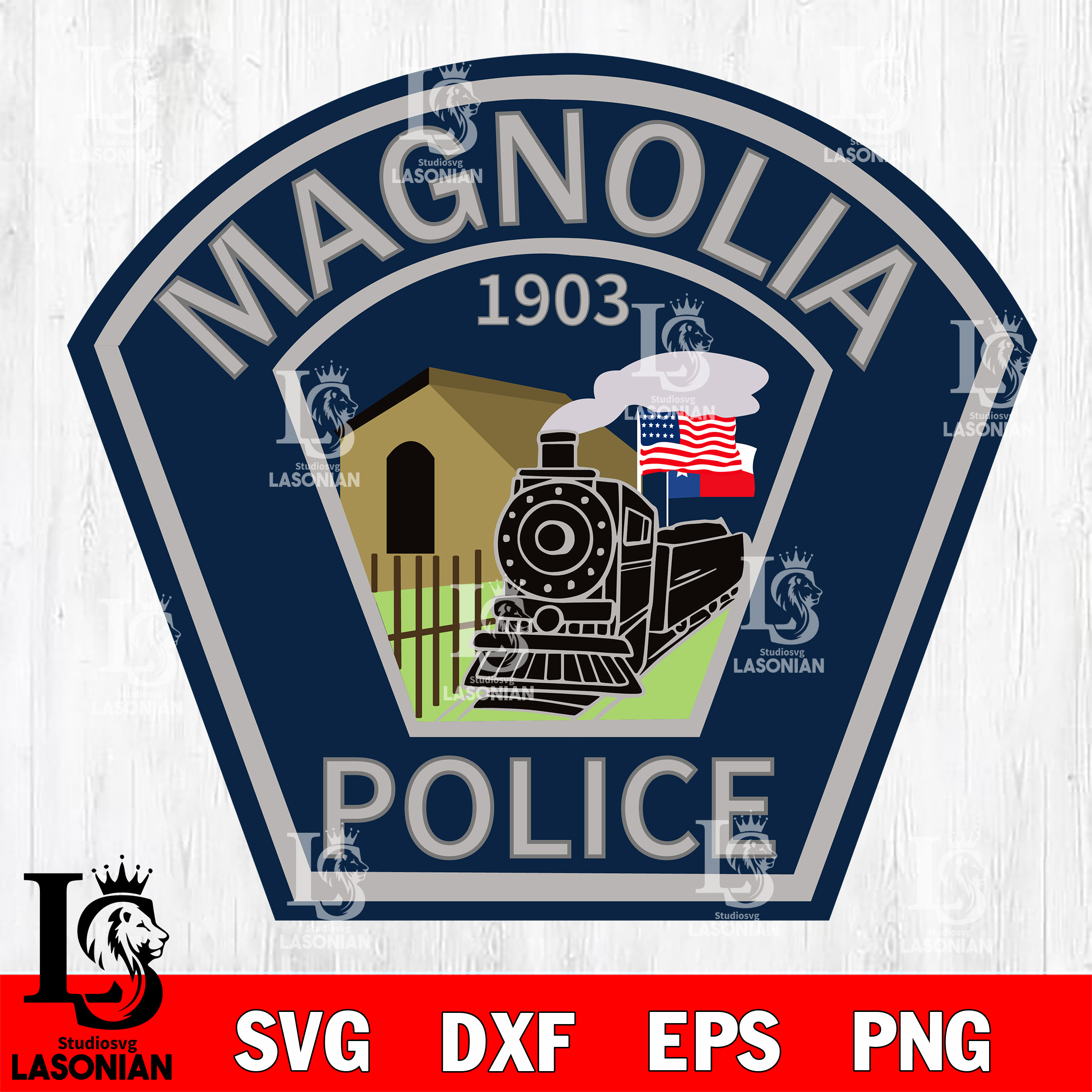 Magnolia Police Department svg, digital download | Inspire Uplift