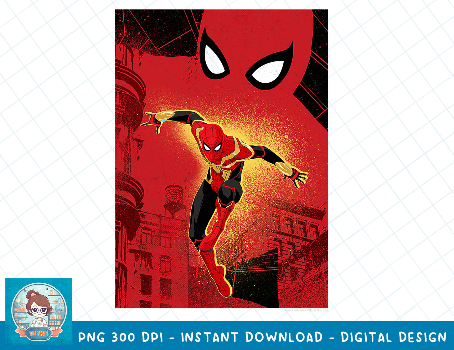 Marvel Spider-Man No Way Home Paint Splatter Silhouette T-Sh - Inspire ...