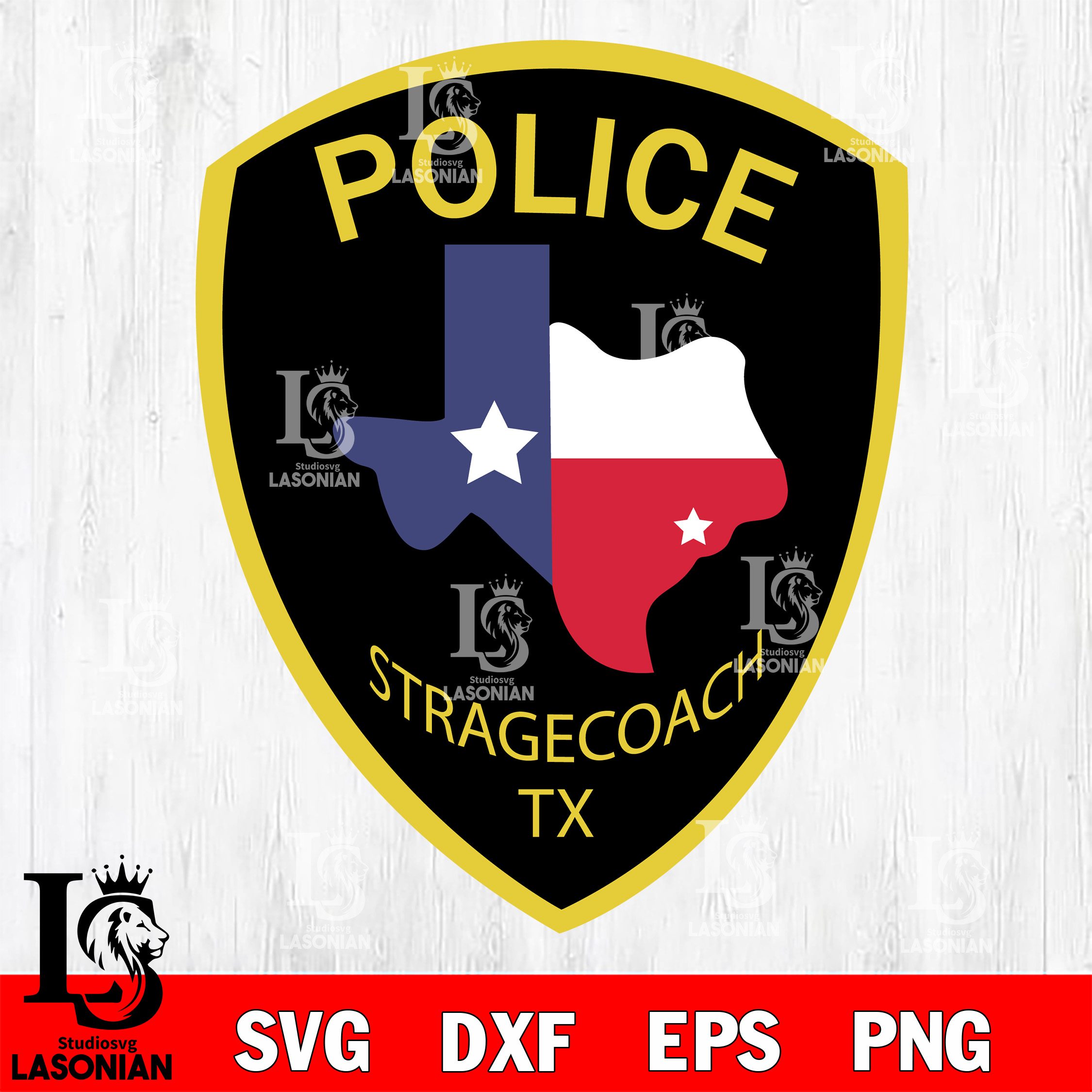 Stagecoach Police Department svg, digital download | Inspire Uplift