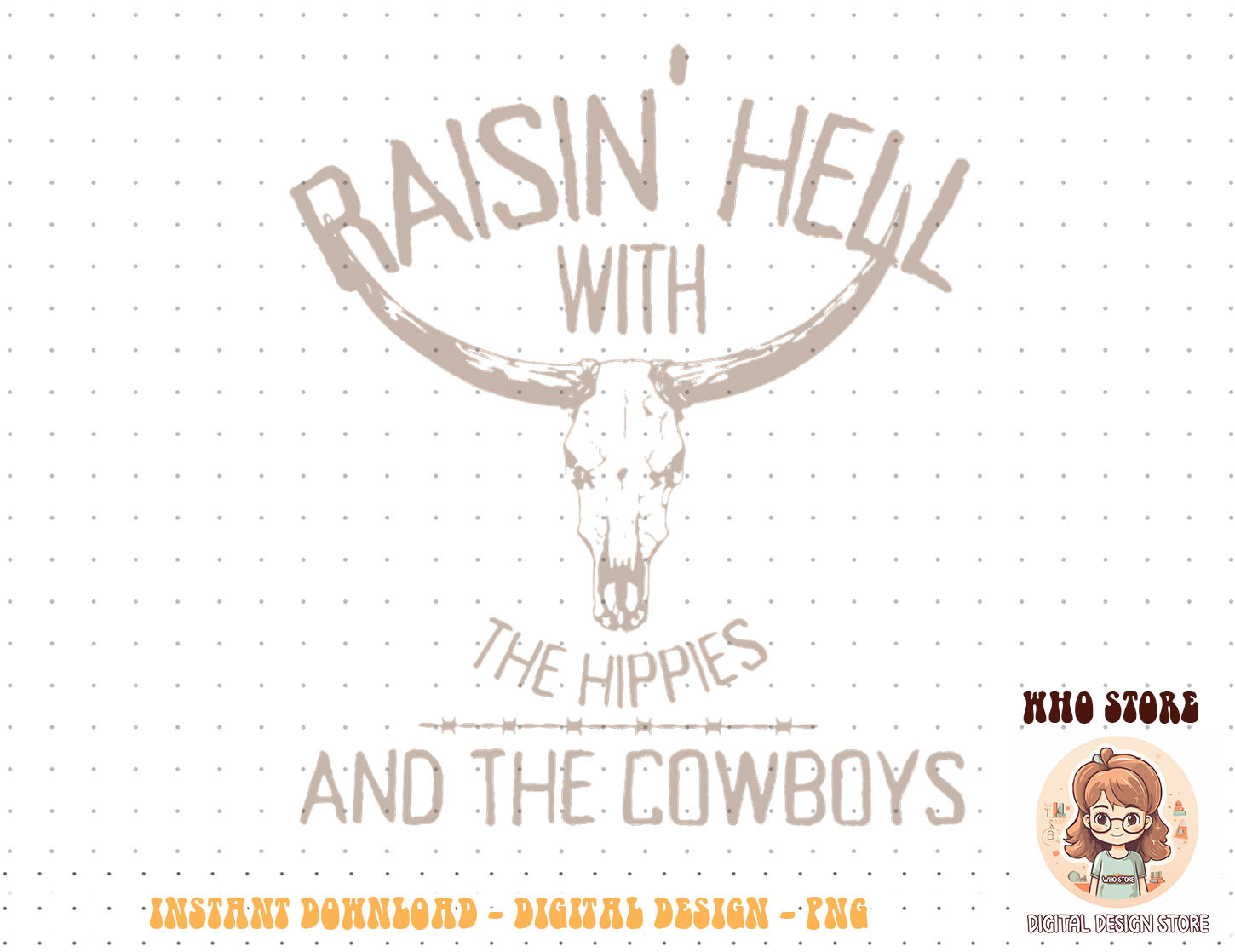 Hippies And Cowboys Western Cowhide Cowgirls png | Inspire Uplift