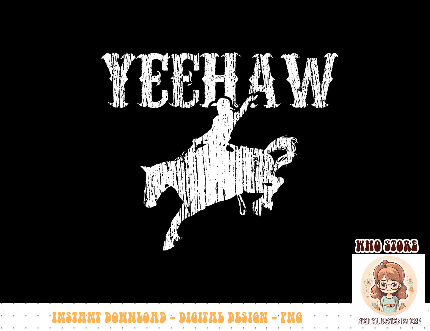 Horse Riding Yeehaw Rodeo Cowboy Western Country png | Inspire Uplift