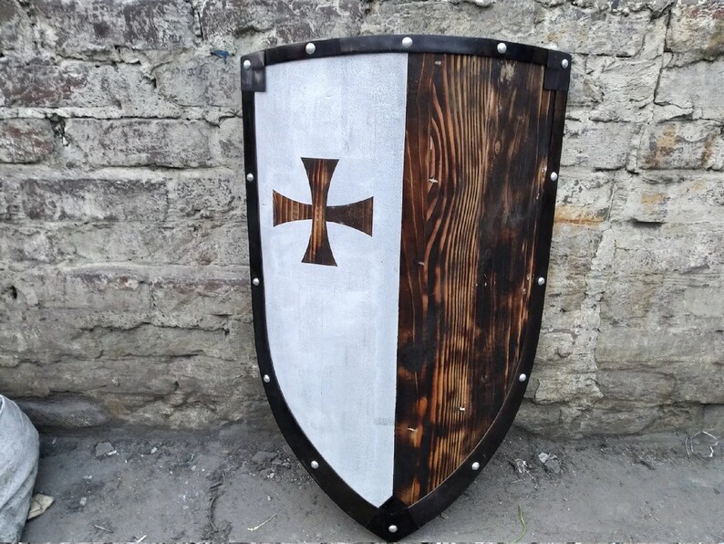 Medieval Viking Wood Shield Battle Warrior Crusader Shield L | Inspire ...