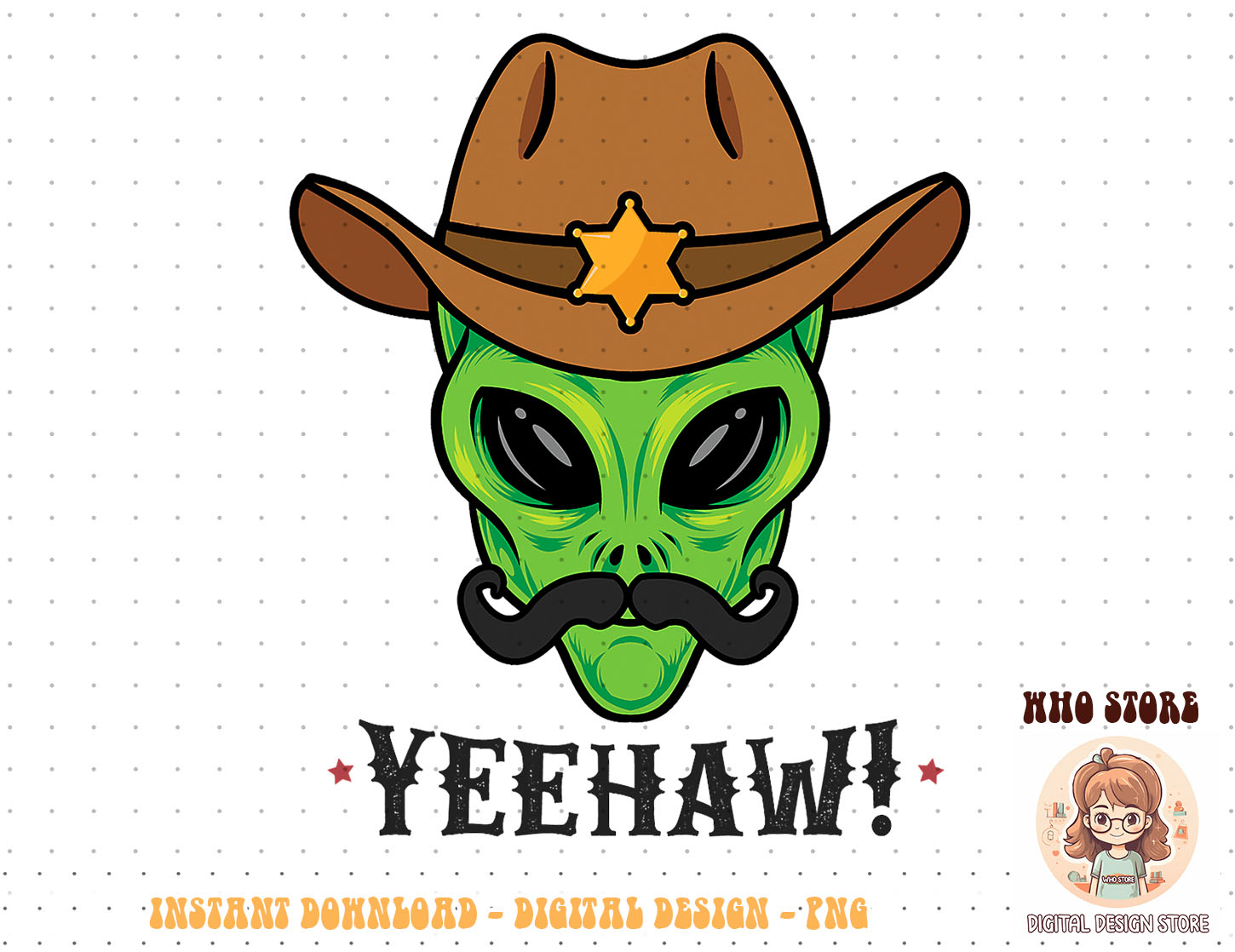 Space Yeehaw Alien Cowboy Halloween Alien Western png - Inspire Uplift