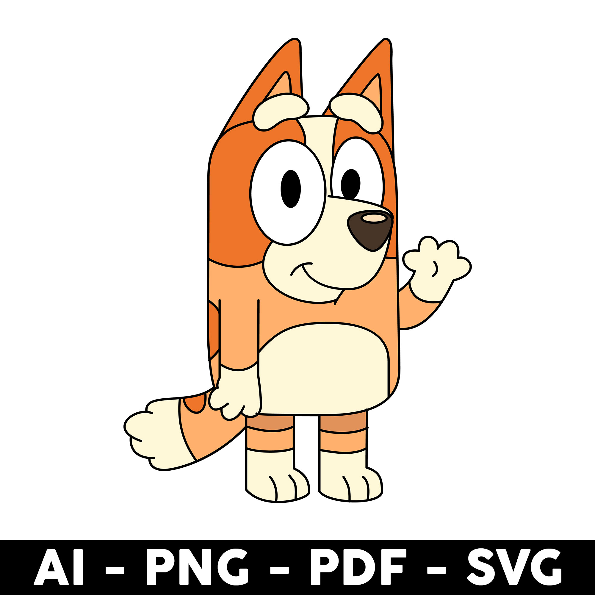 Bingo Svg, Bingo Dog Svg, Bluey Svg, Bluey Dog Svg, Cartoon | Inspire ...