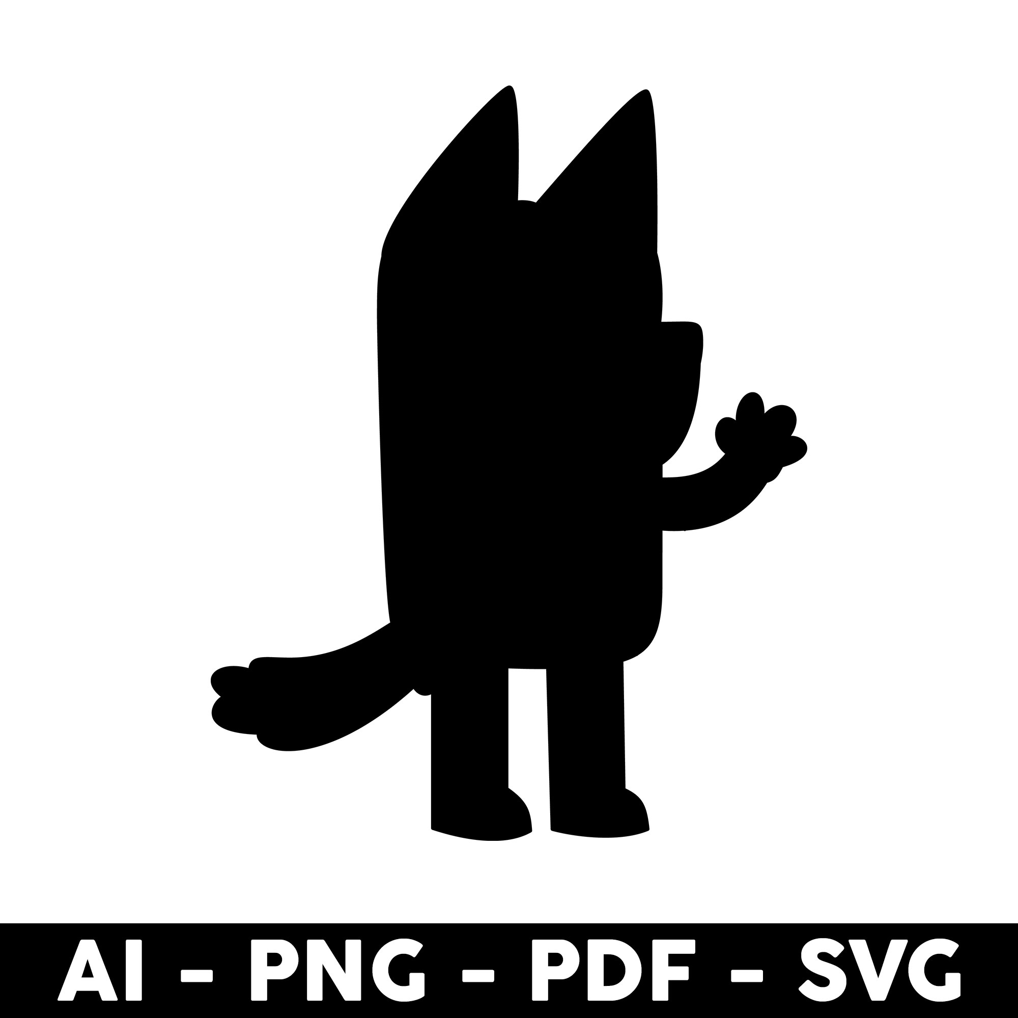 Bluey Silhouette Svg, Bluey Heeler Svg, Bluey Svg, Bluey Dog | Inspire ...