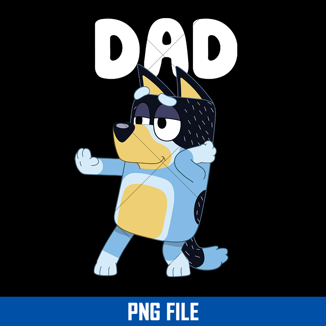 Bluey Badit Dad Png, Bandit Dog Png, Bluey Family Png, Bluey | Inspire ...