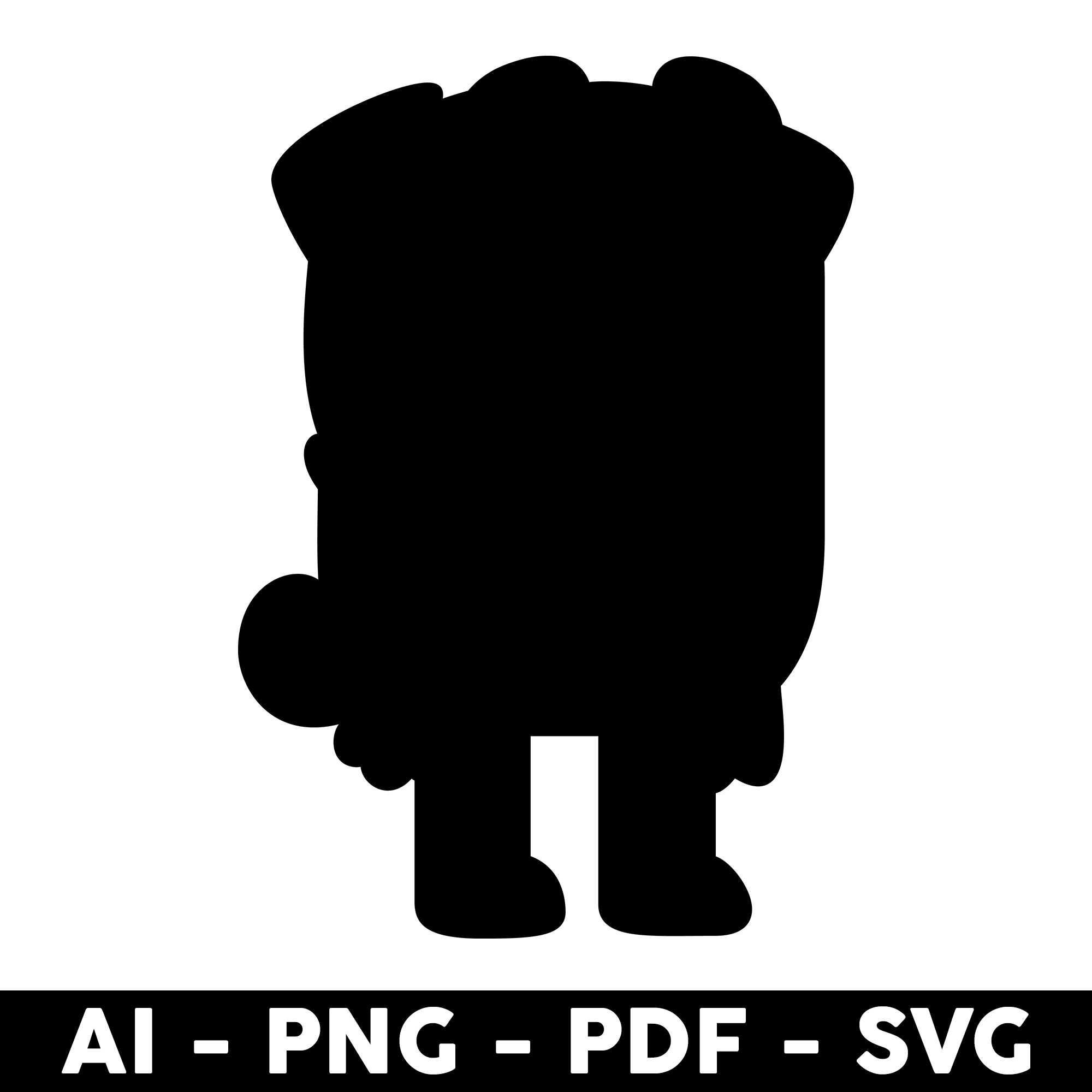 Buddy Silhouette Svg, Buddy Svg, Buddy Bluey Friends Svg, Bl | Inspire ...