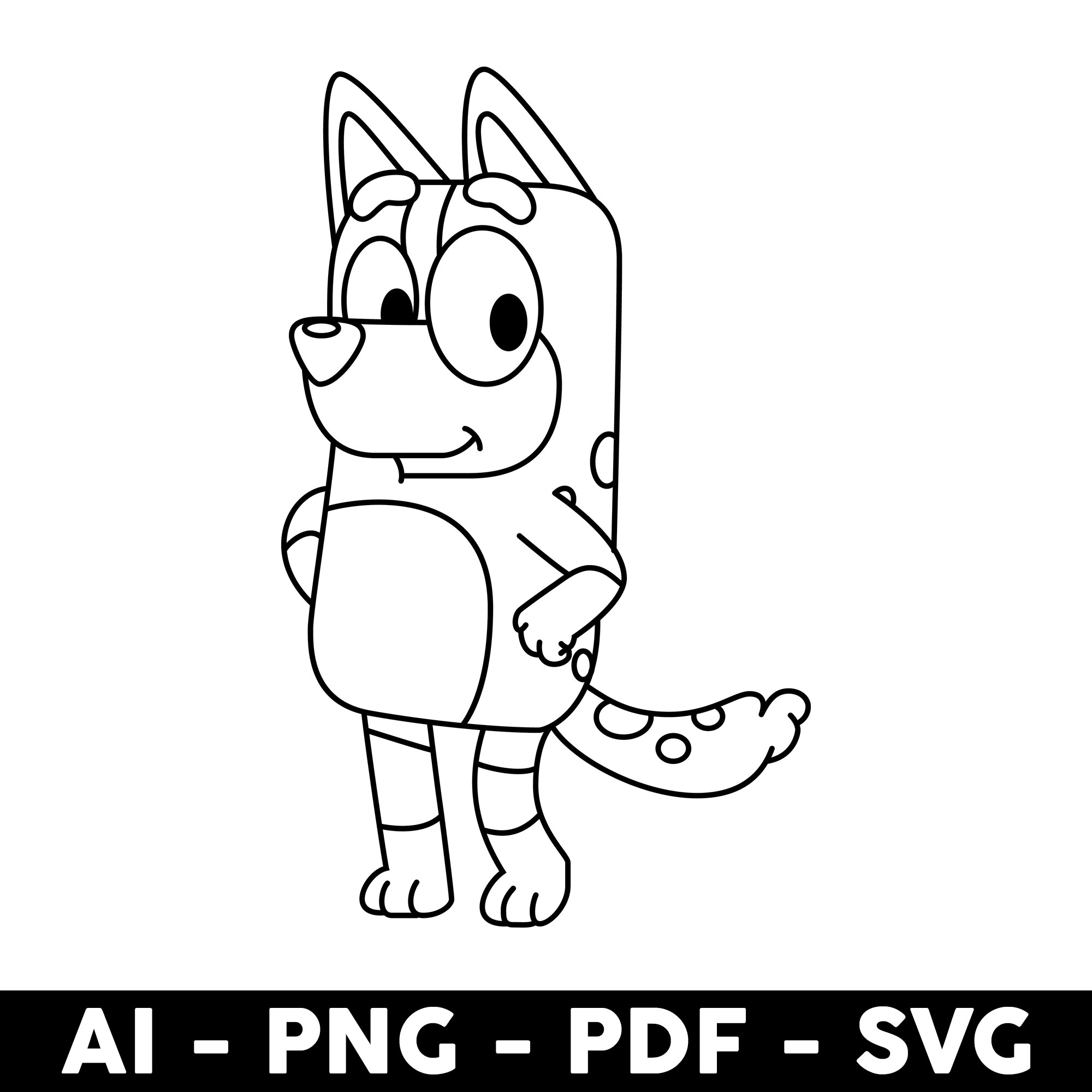 Chilli Svg, Chilli Outline Svg, Chilli Bluey Friends Svg, Bl | Inspire ...