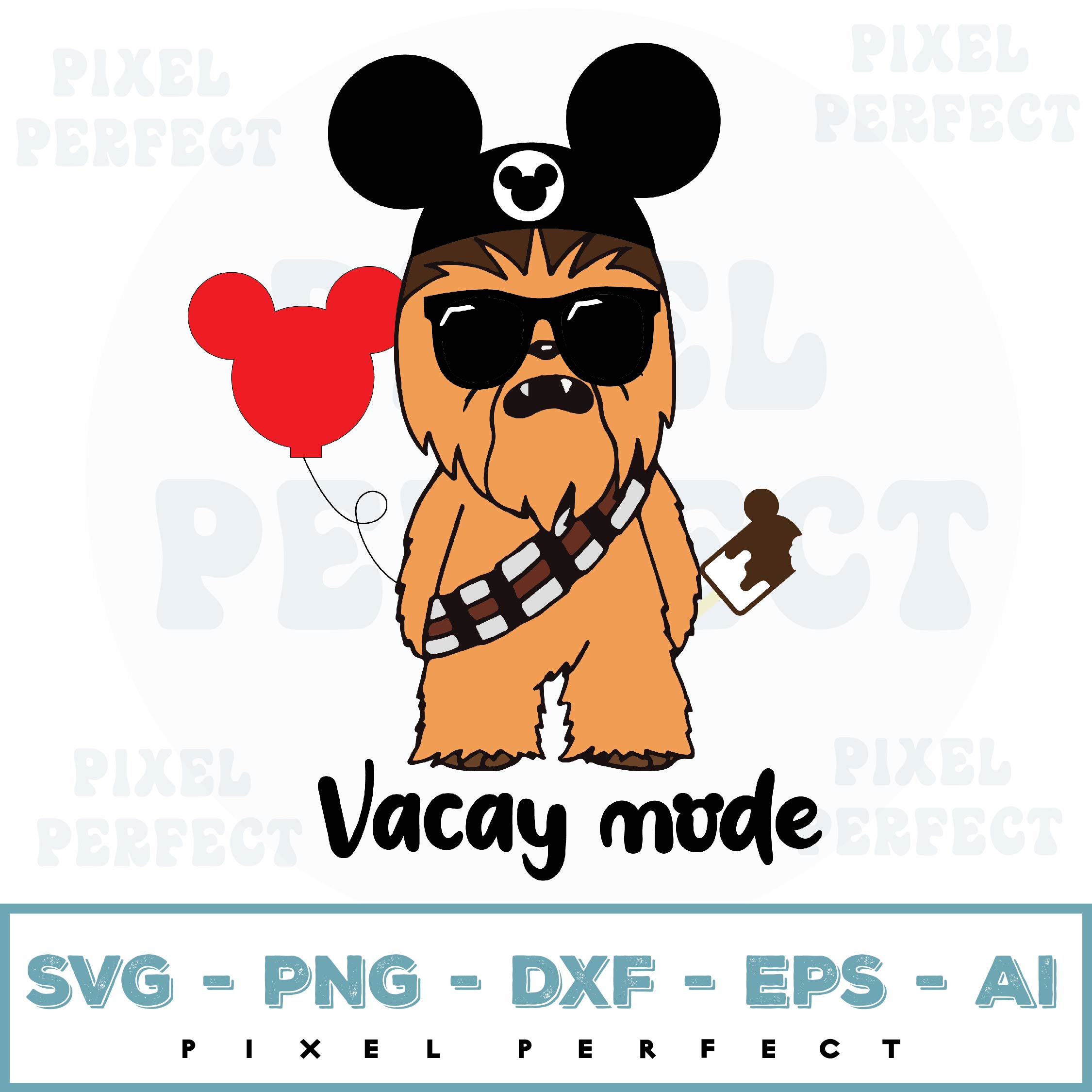 Chewy Vacay Mode Svg, Star Wars Characters Svg, Chewbacca Va | Inspire ...