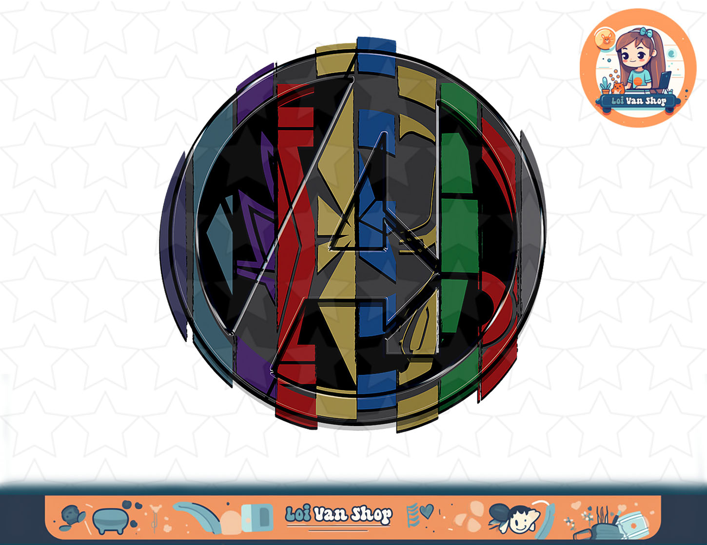 Marvel Avengers Endgame Logo Super Hero Colors T-Shirt copy - Inspire ...