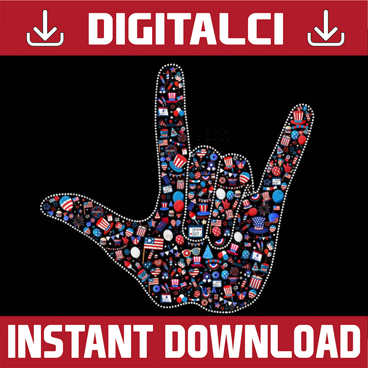 American Sign Language 4th of July, ASL I Love You USA Flag | Inspire ...