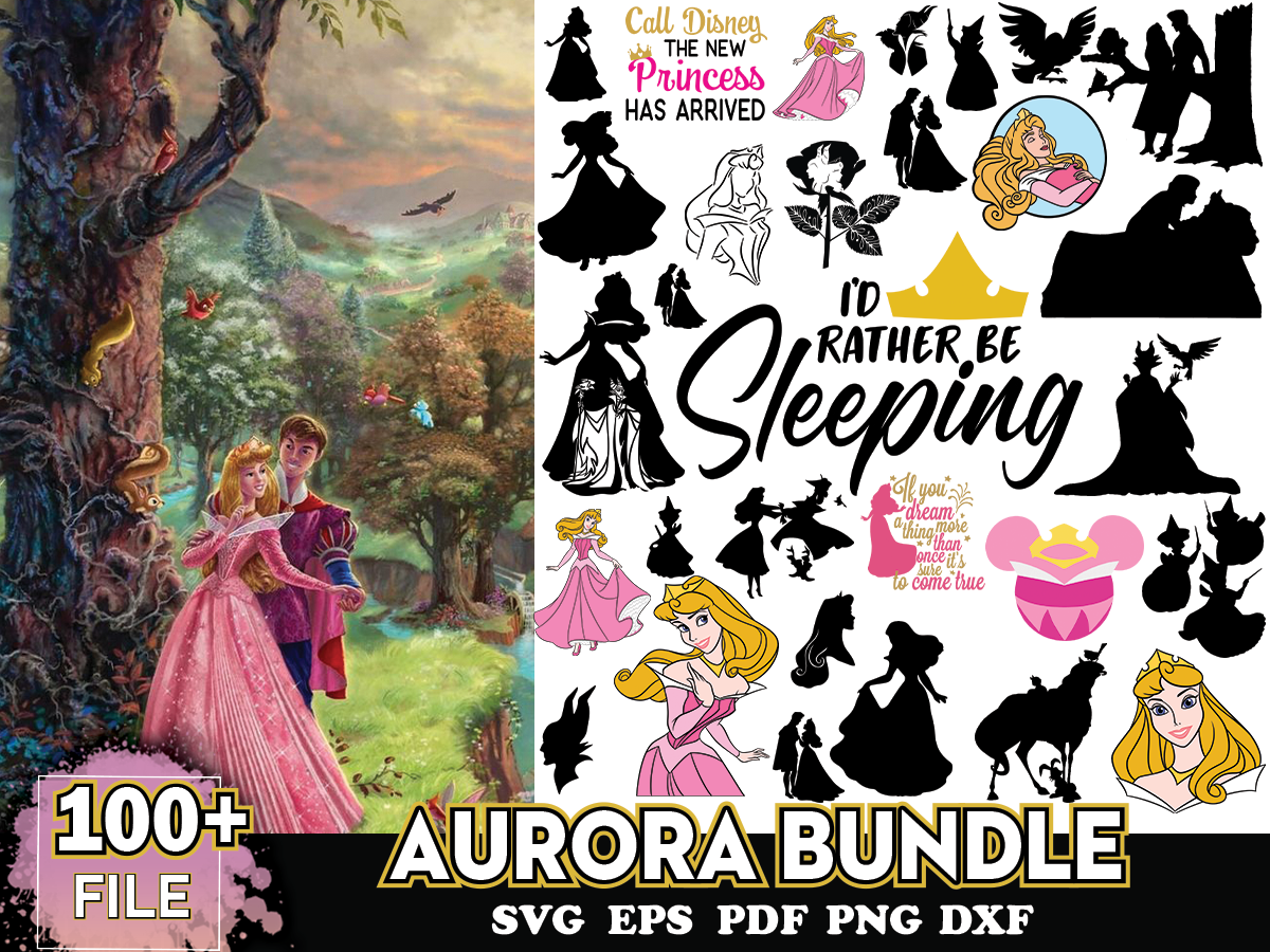 100 Files Princess Svg Bundle, Disney Princess Svg | Inspire Uplift