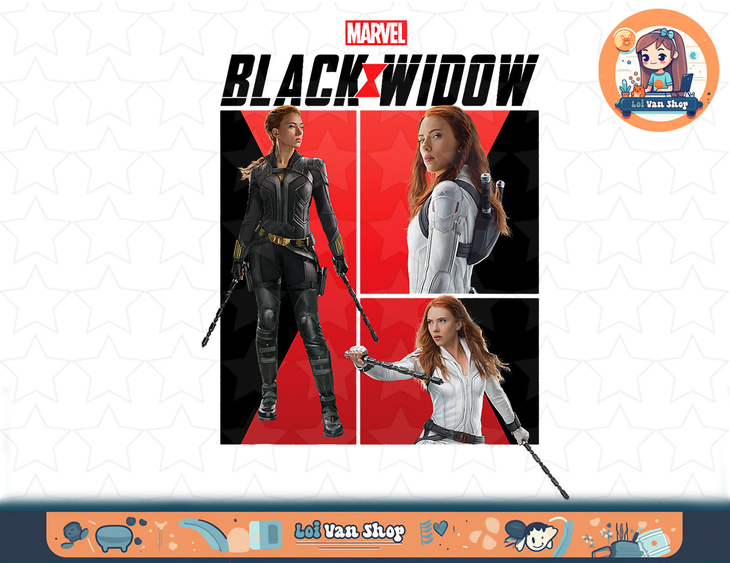 Marvel Black Widow Comic Panels T-Shirt copy png | Inspire Uplift