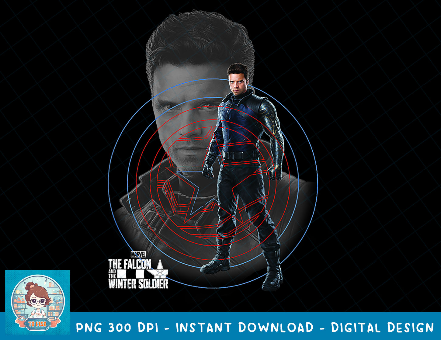 Marvel The Falcon And The Winter Soldier Bucky Collage T-Shi | Inspire ...