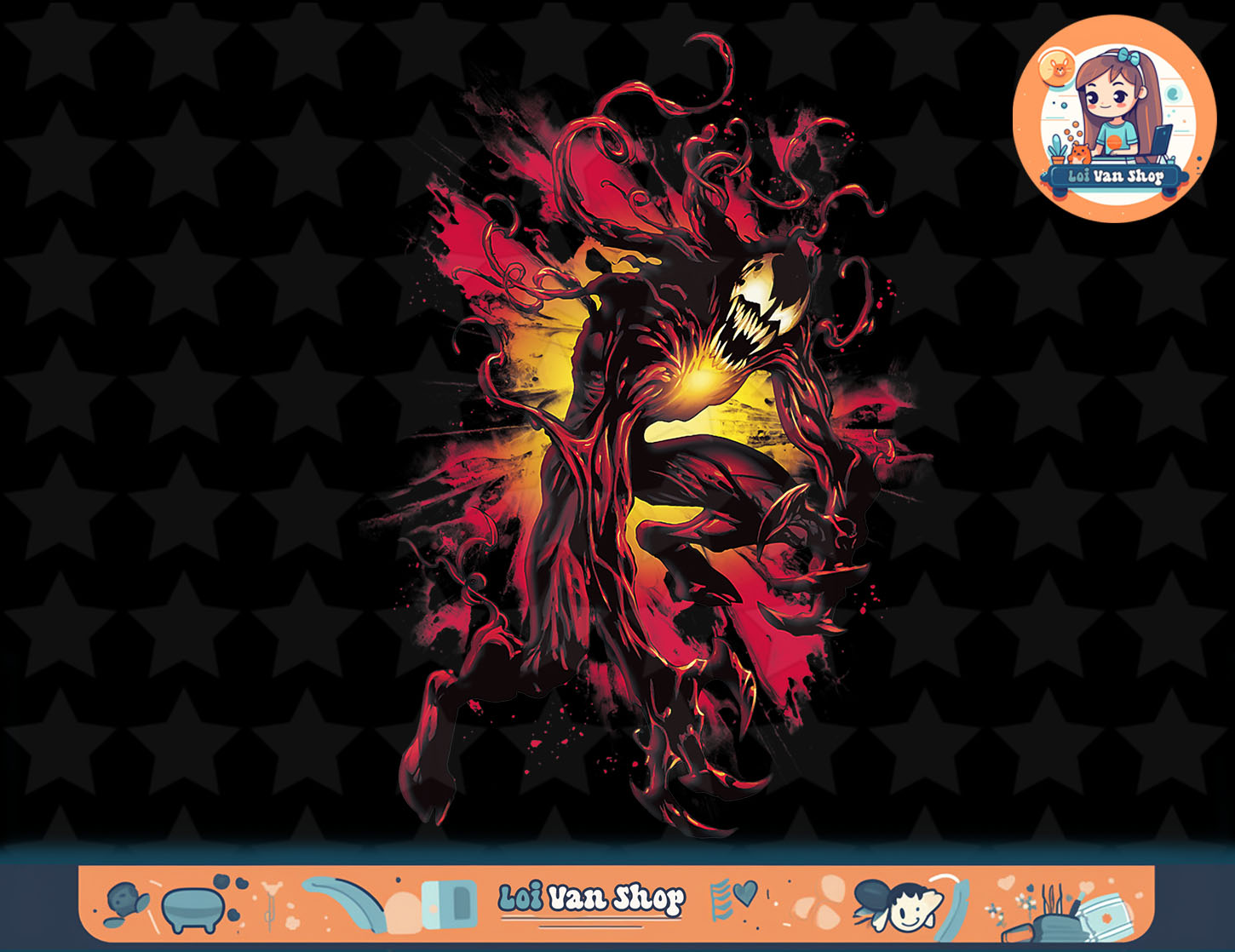 Marvel Comics Carnage Cletus Kasady Exploding Villain T-Shir | Inspire ...