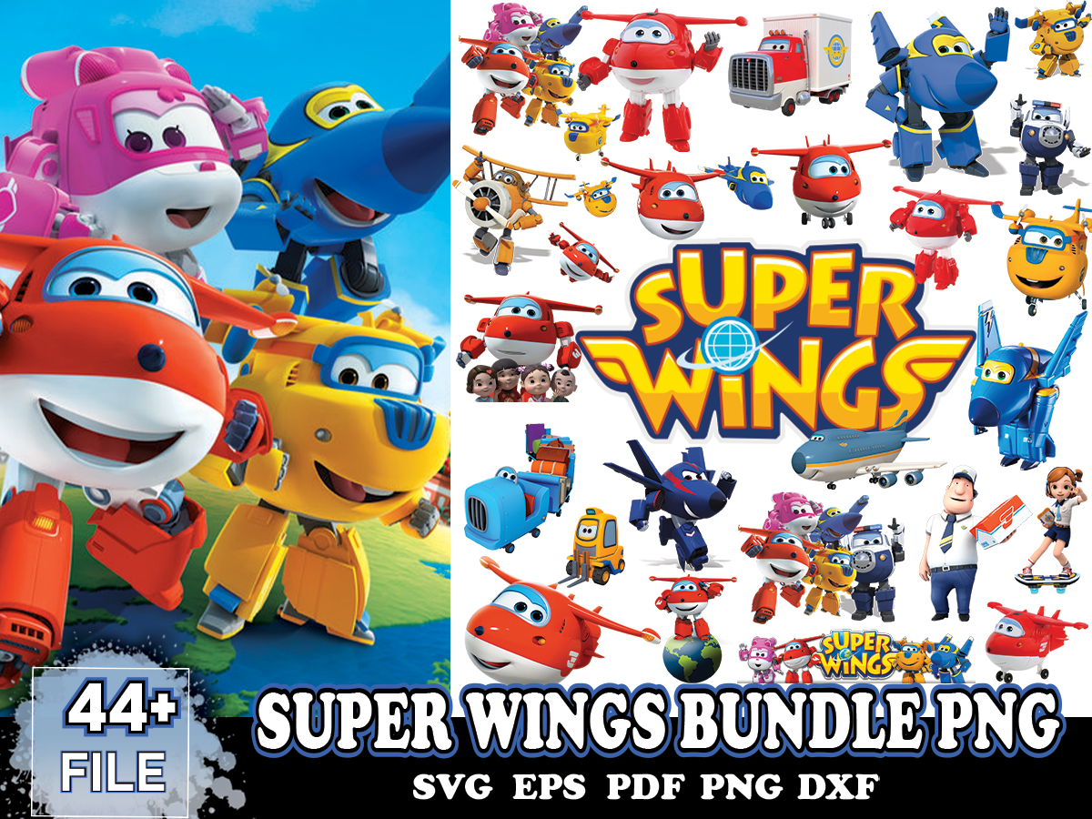 44 Files Super Wings Bundle Png, Cartoon Png | Inspire Uplift