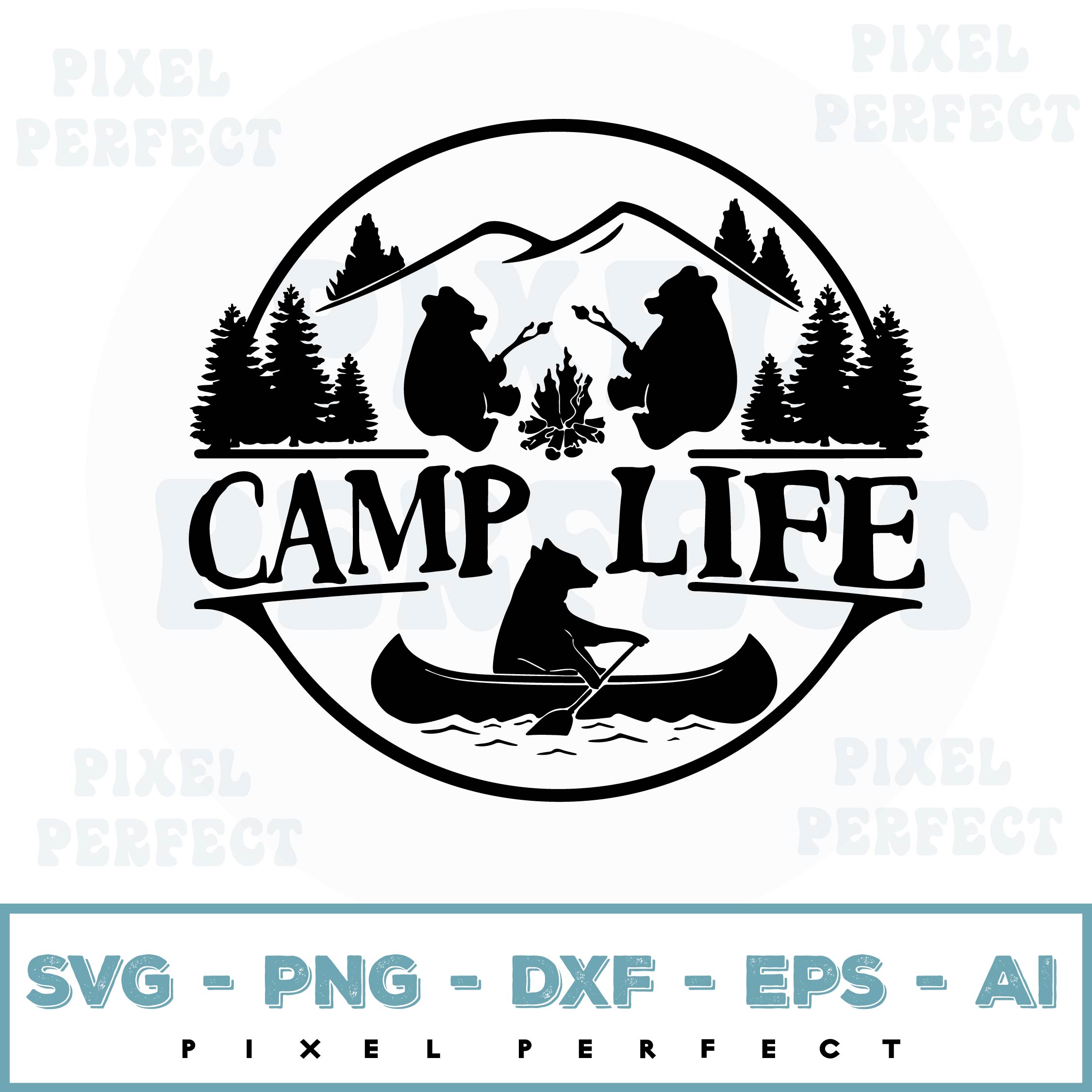Camping Svg, Camp Life Svg, Camping Bears Svg For Silhouette | Inspire ...