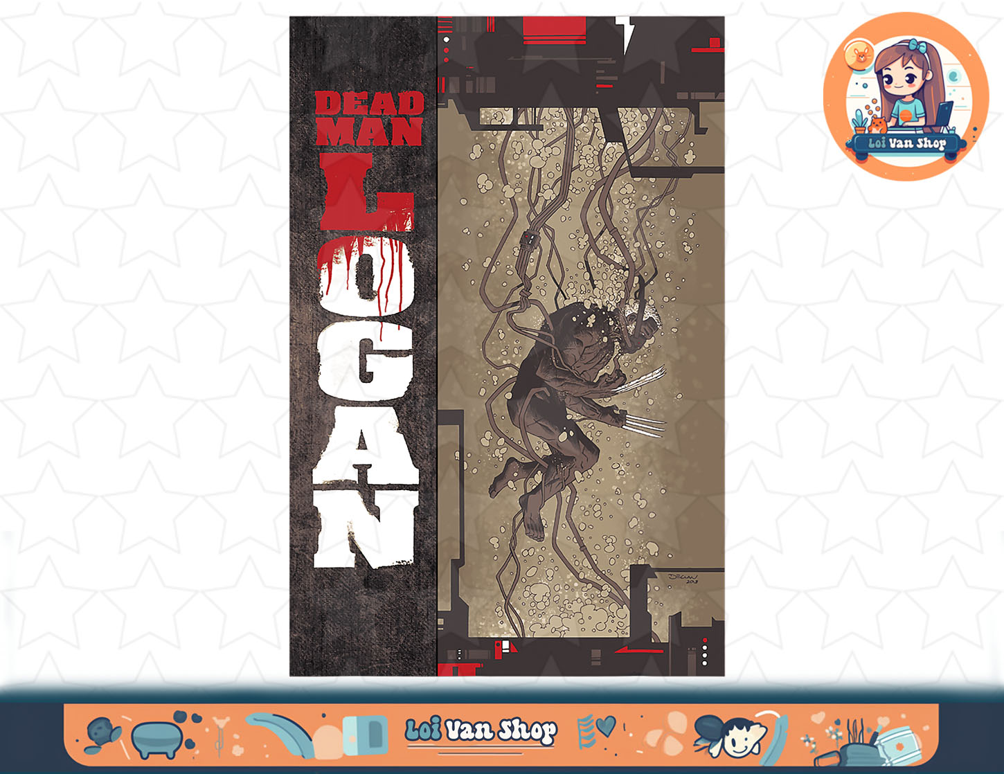 Marvel Comixology Dead Man Logan Vol 1 Comic Book Cover T-Sh - Inspire ...