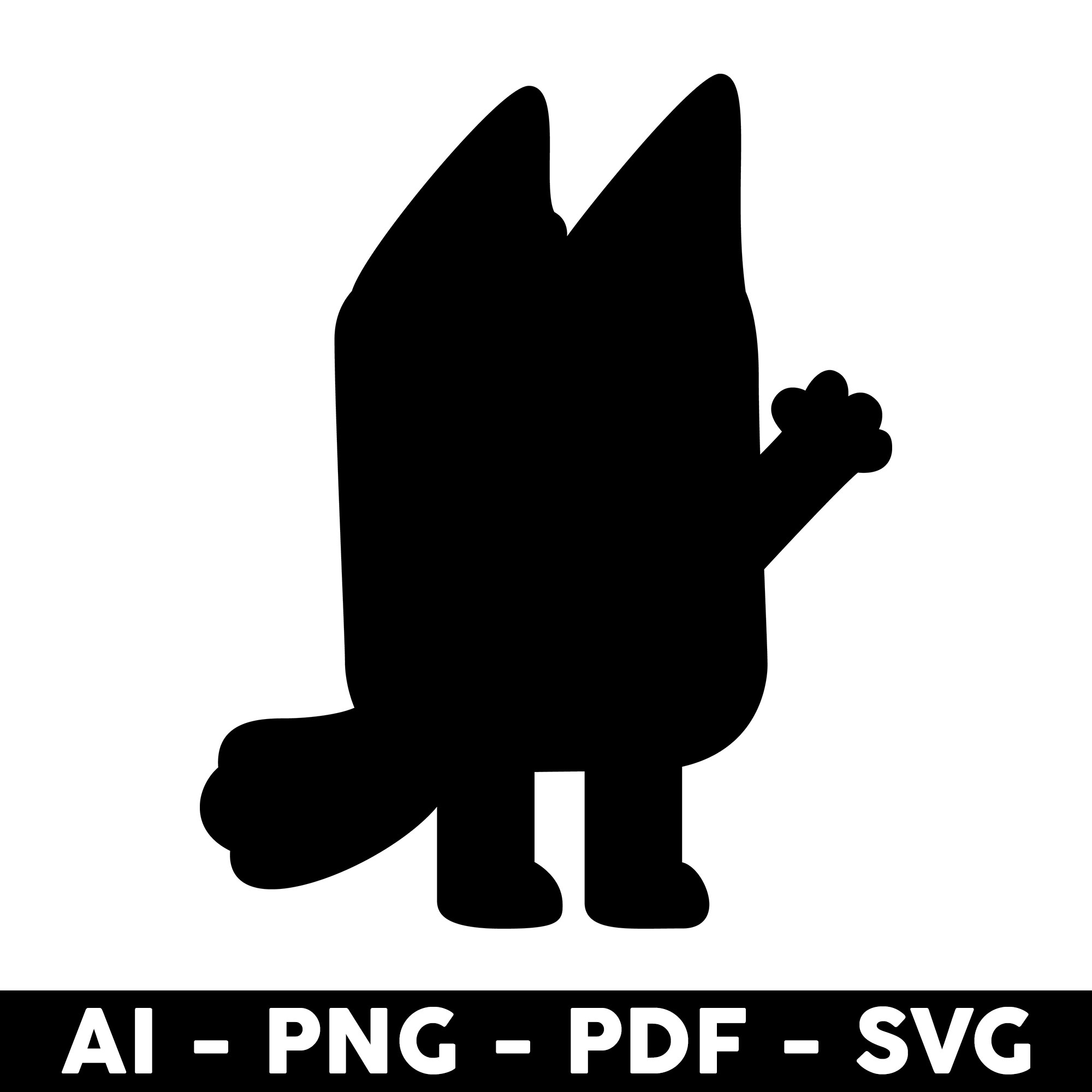 Bluey Muffin Silhouette Svg, Muffin Dog Svg, Muffin Svg, Blu | Inspire ...