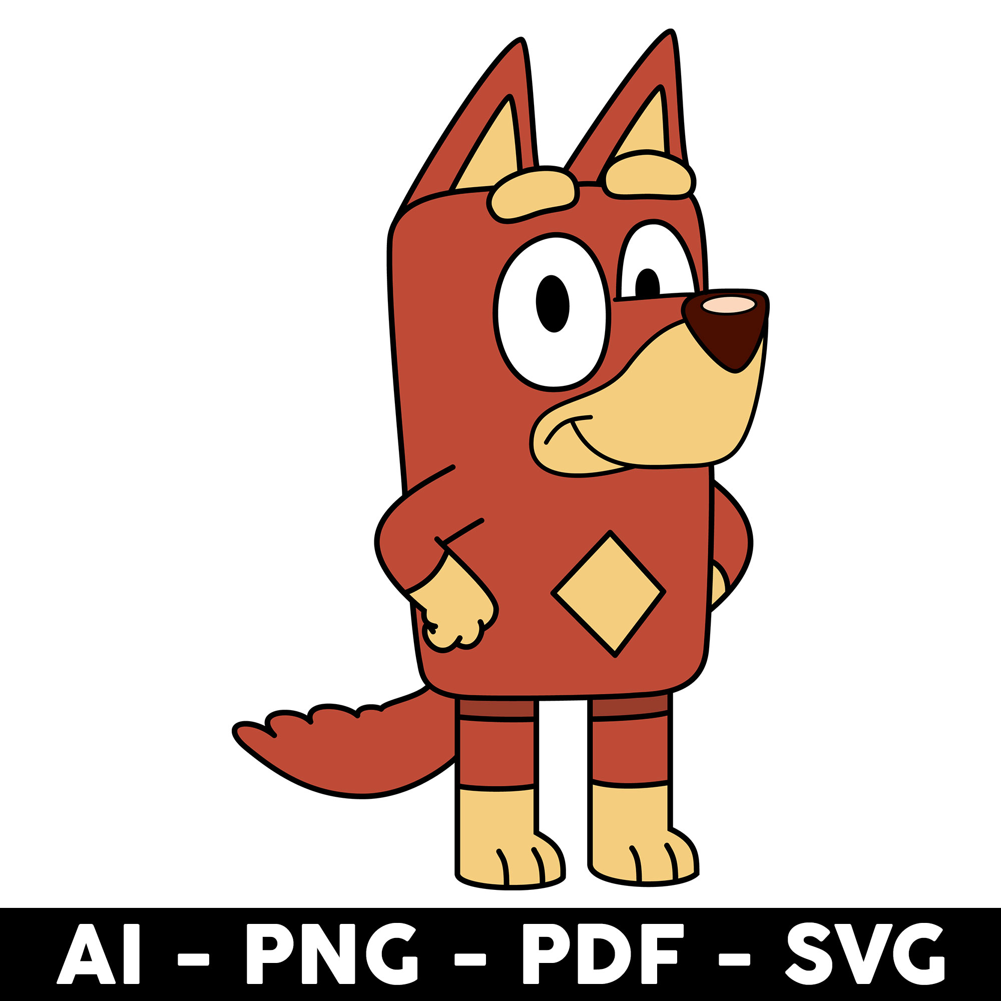 Bluey Rusty Svg, Rusty Dog Svg, Rusty Svg, Bluey Svg, Bluey - Inspire ...