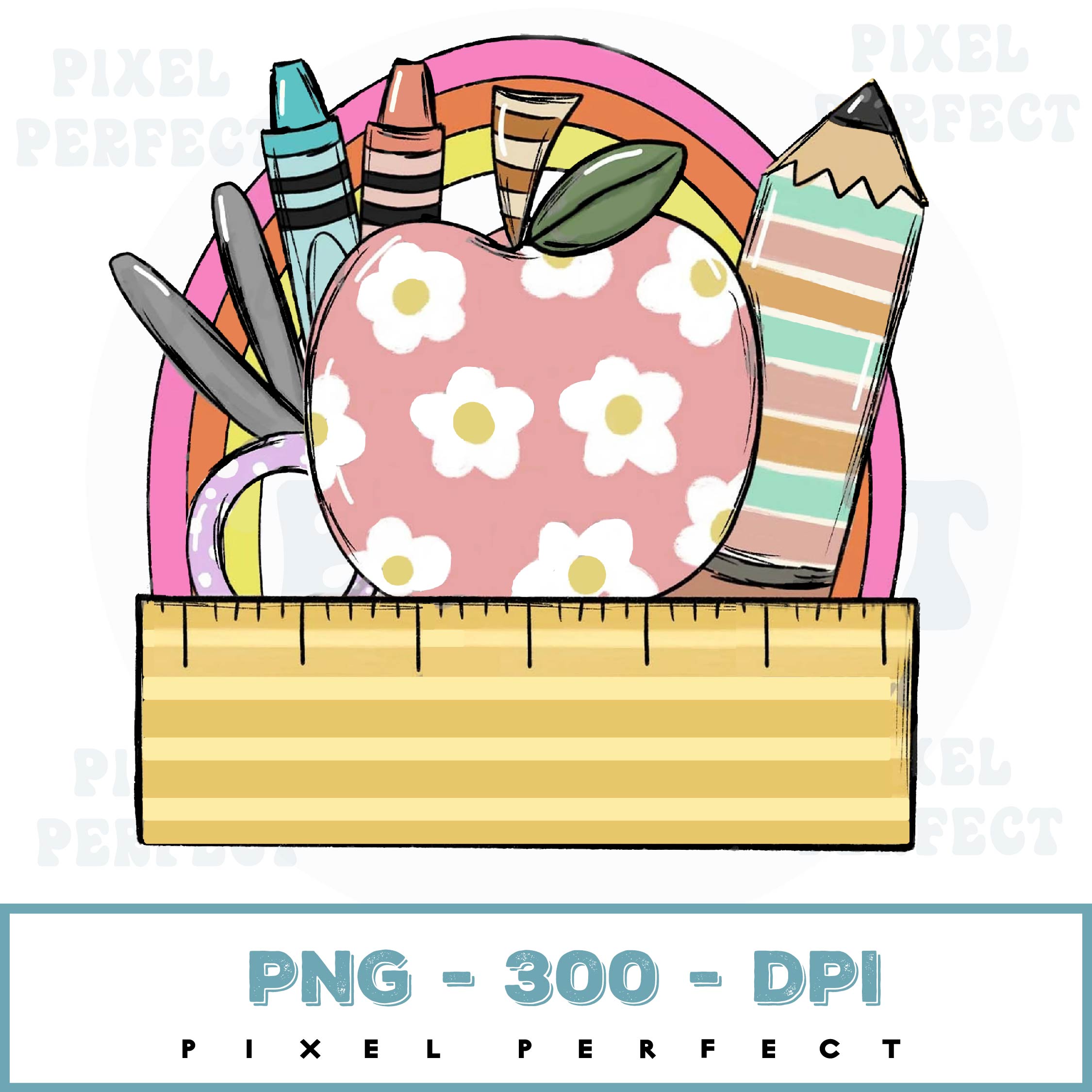 Back To School Png, School Frame Printable Sublimation, Clip | Inspire ...