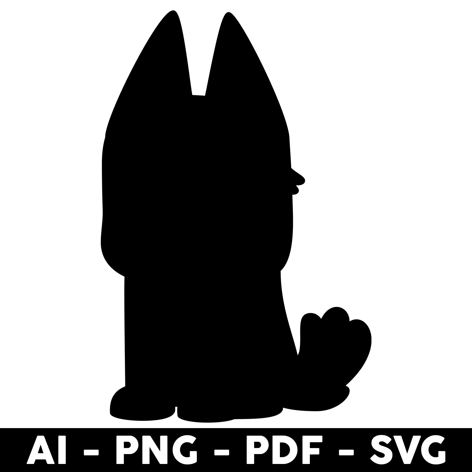 Bluey Socks Silhouette Svg, Socks Dog Svg, Socks Svg, Bluey | Inspire ...