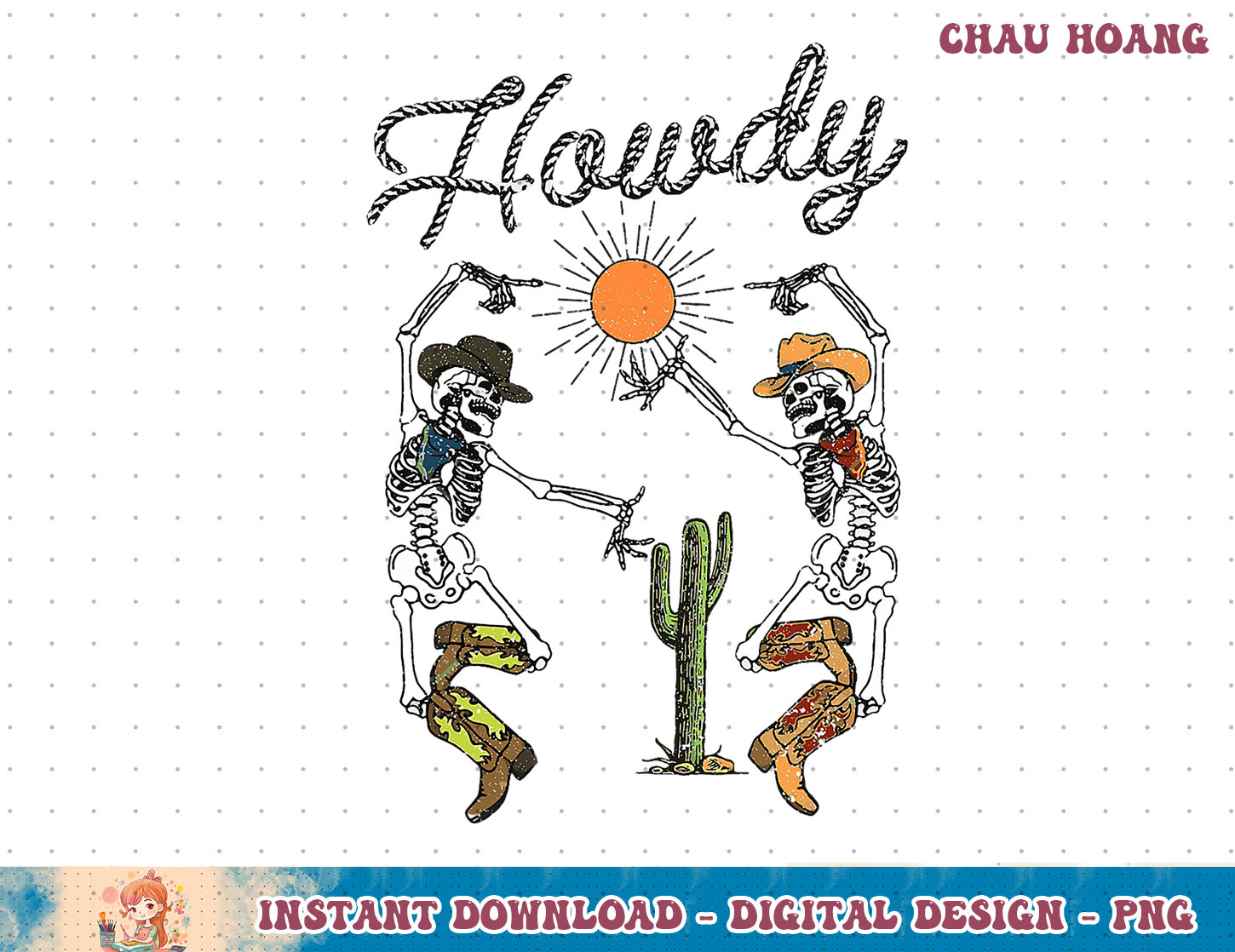 Funny Howdy Skeleton Dancing Cute Western Halloween Costume | Inspire ...